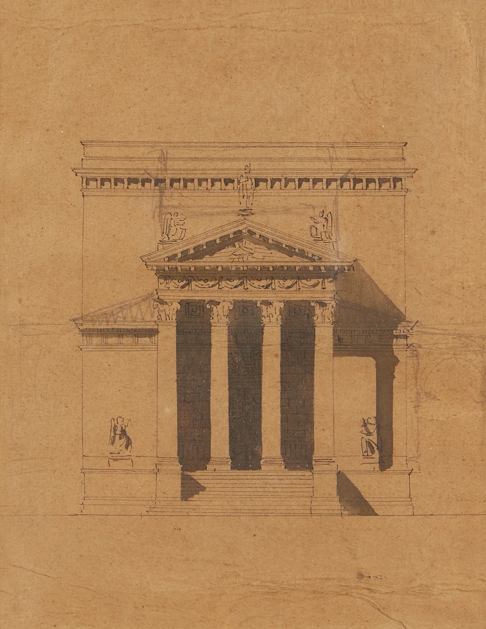Two designs for a portico | Old Master and British Works on Paper ...