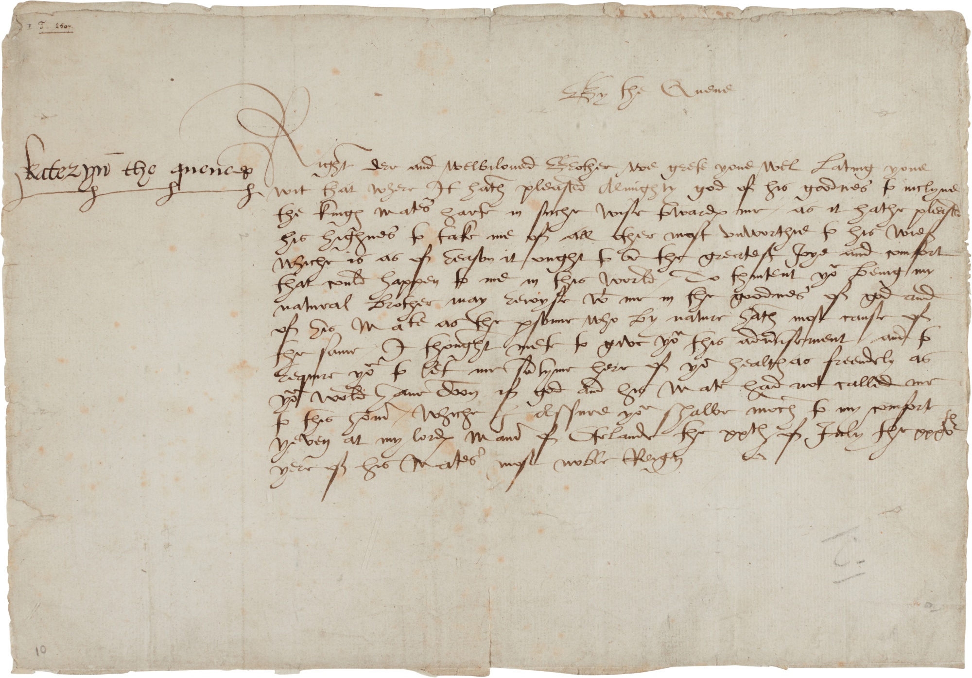 Queen Katherine Parr | Letter signed, announcing her marriage to Henry ...