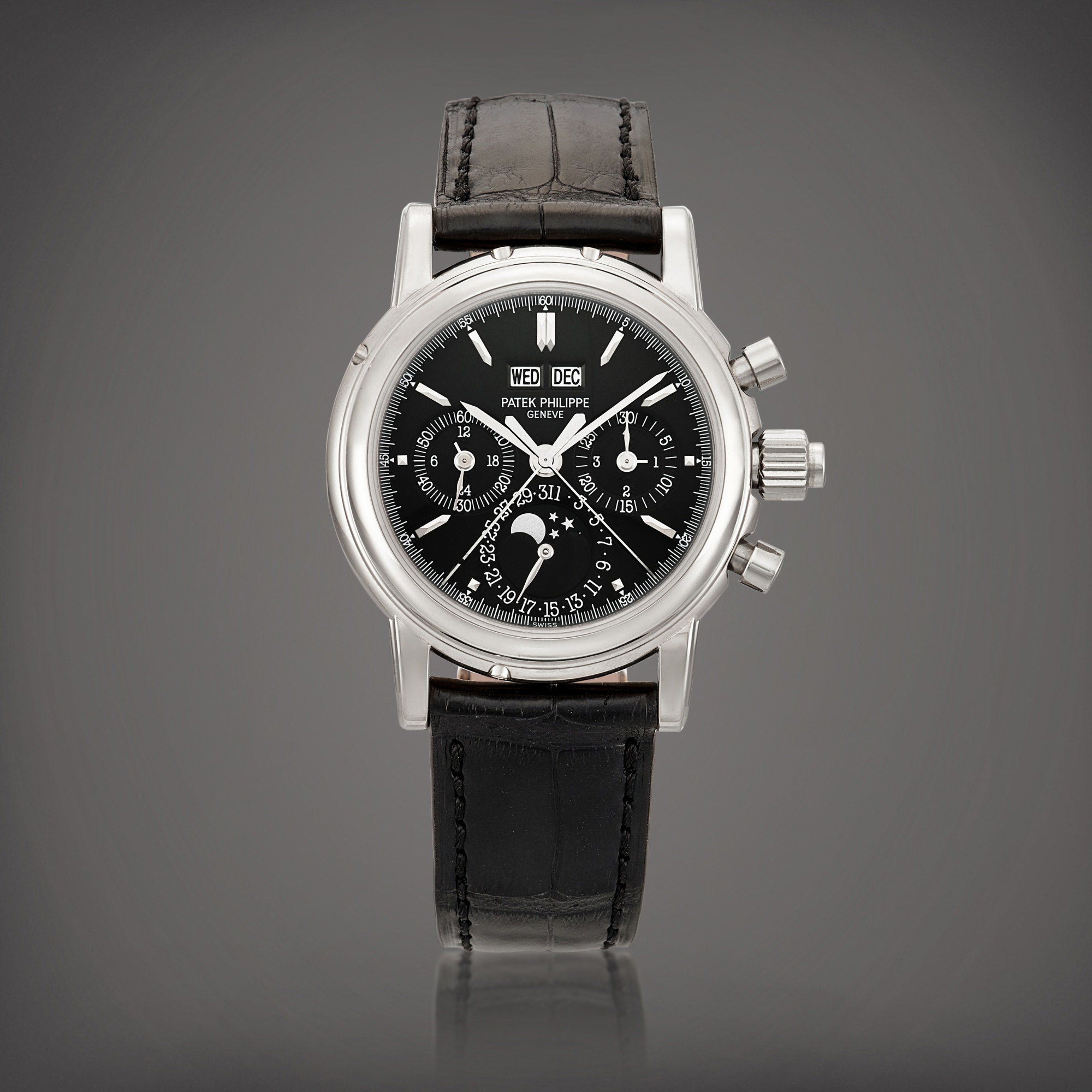 Reference 5004 | A brand new white gold perpetual calendar split ...