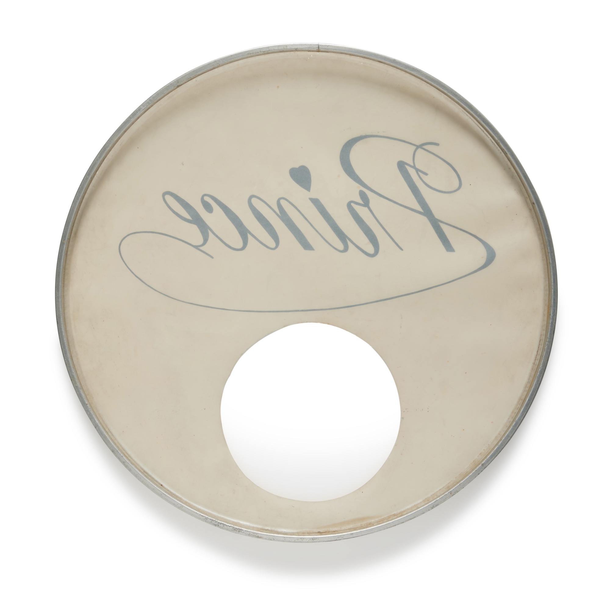 Prince | Drum head from the artist's first two tours, "Prince" and ...