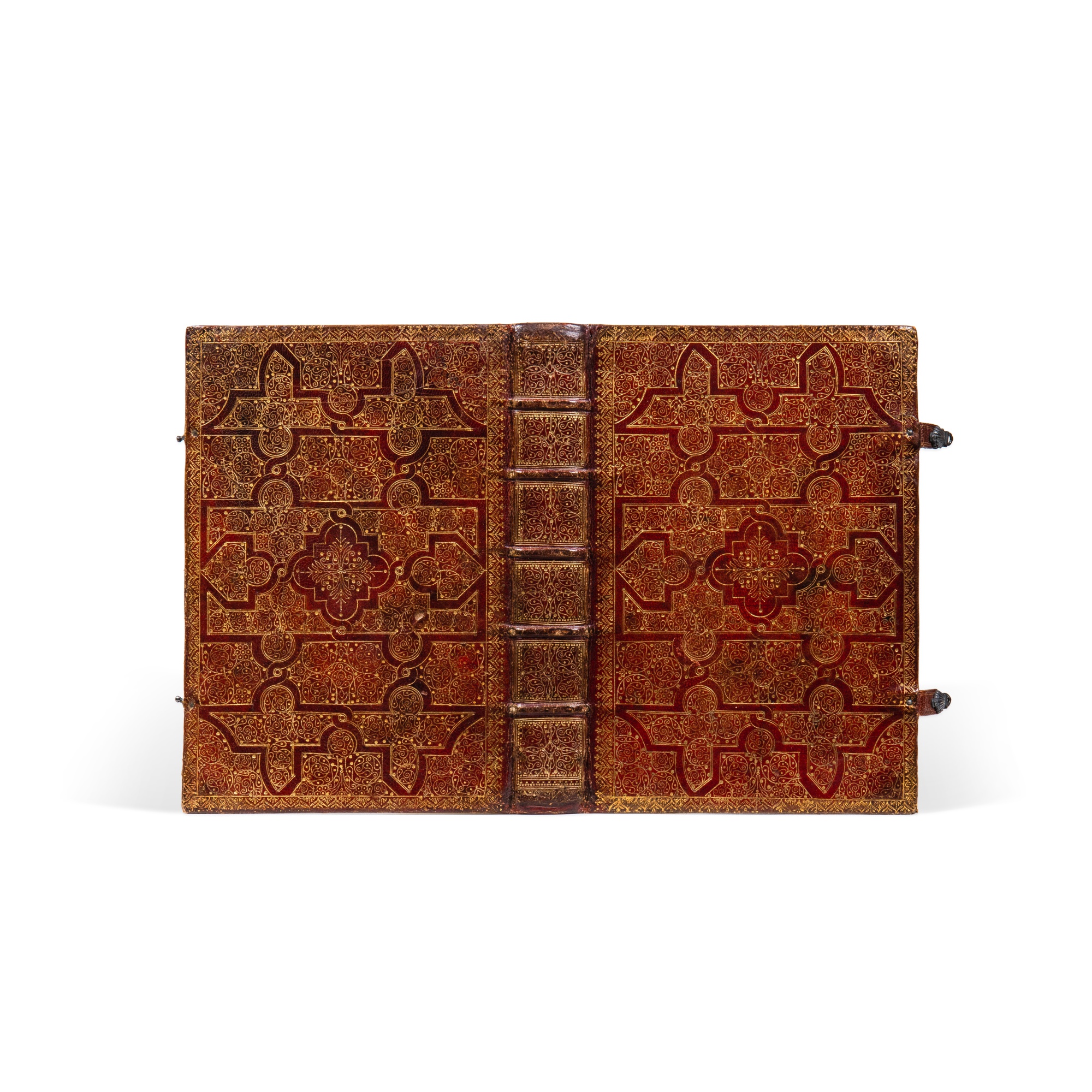 Office de la semaine sainte. Paris, 1678. Maroquin rouge, large décor à ...