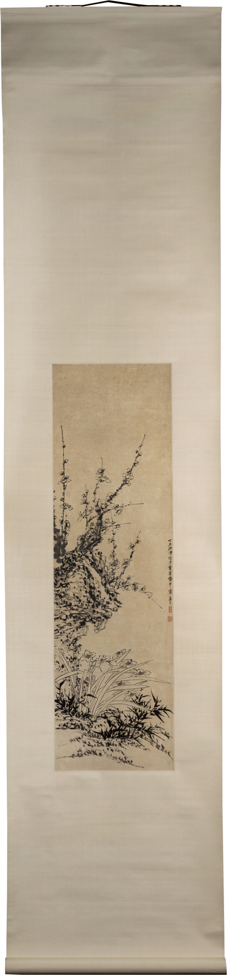 Chen Jiayan, Plum Blossom and Narcissus | 陳嘉言 梅樹水仙圖 | Fine Classical ...