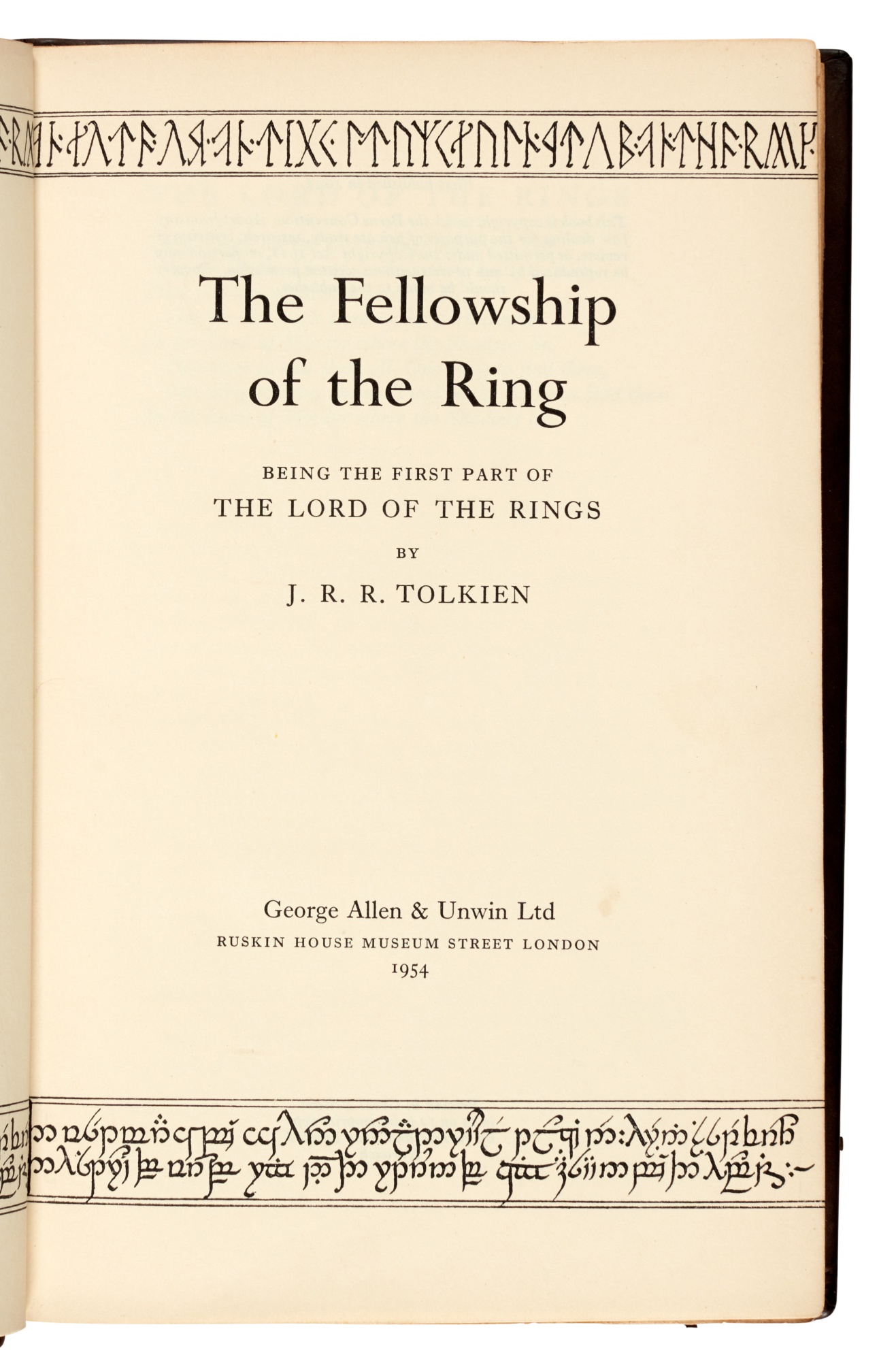 J.R.R. Tolkien | The Lord of the Rings Trilogy, London, 1954-1955, 3 ...