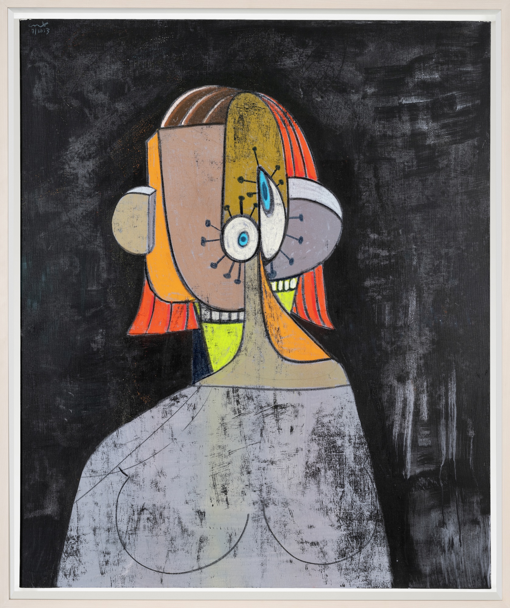 George Condo 喬治・康多 | Female Portrait with Blue Eyes 藍眼睛女士肖像 ...