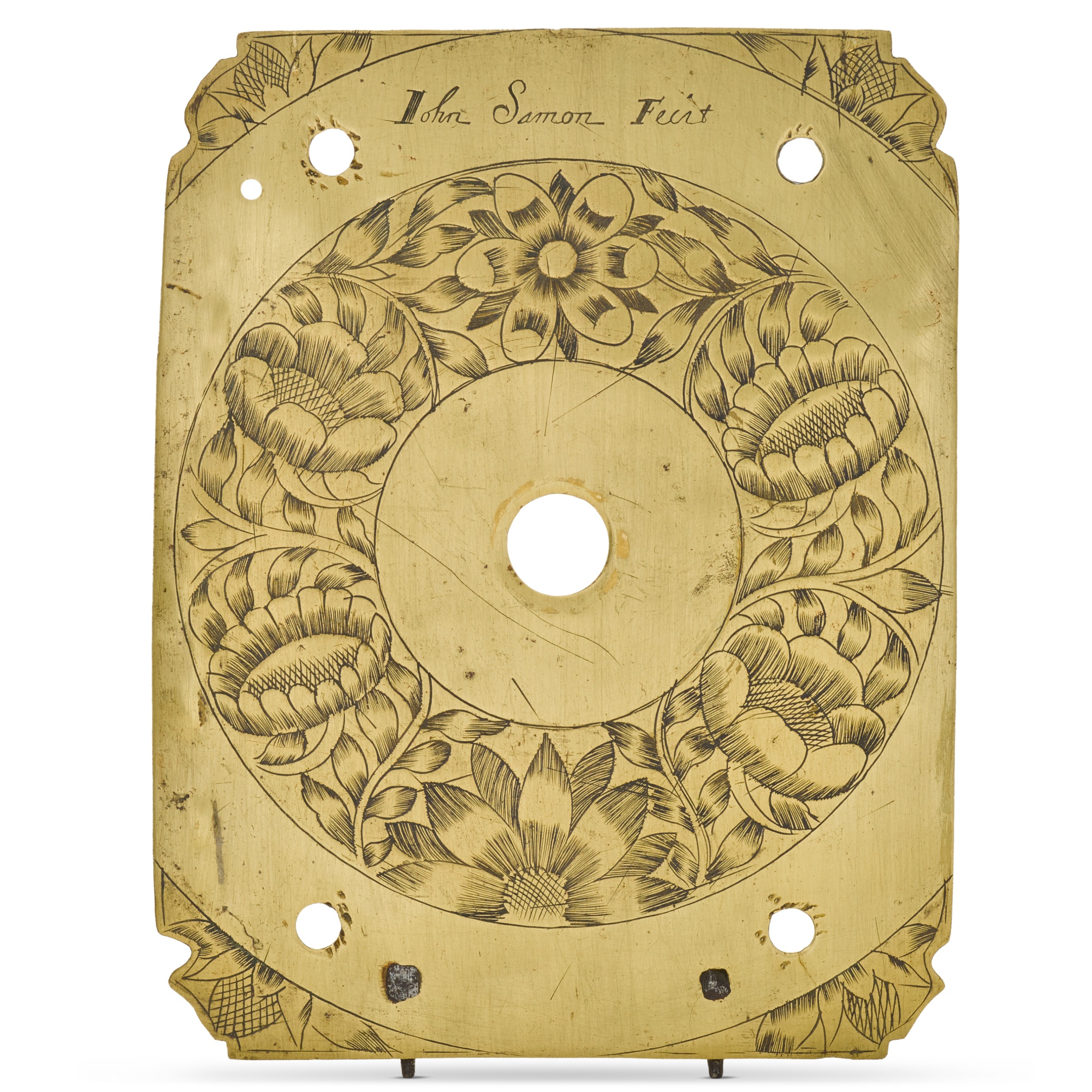 A Commonwealth brass lantern clock with alarm, John Samon, London ...