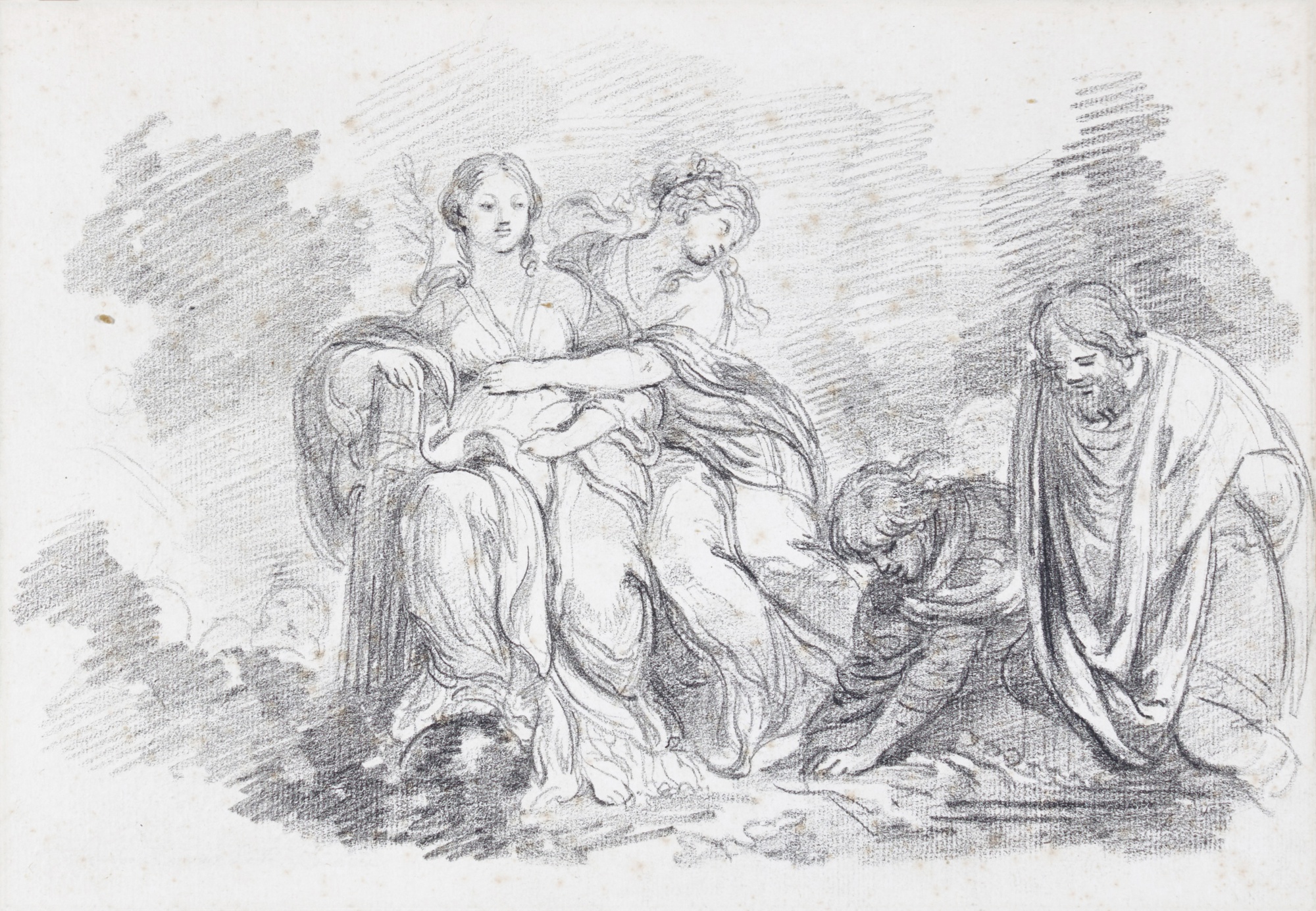 Victory and Peace, after Pietro da Cortona | Master Works on Paper from ...