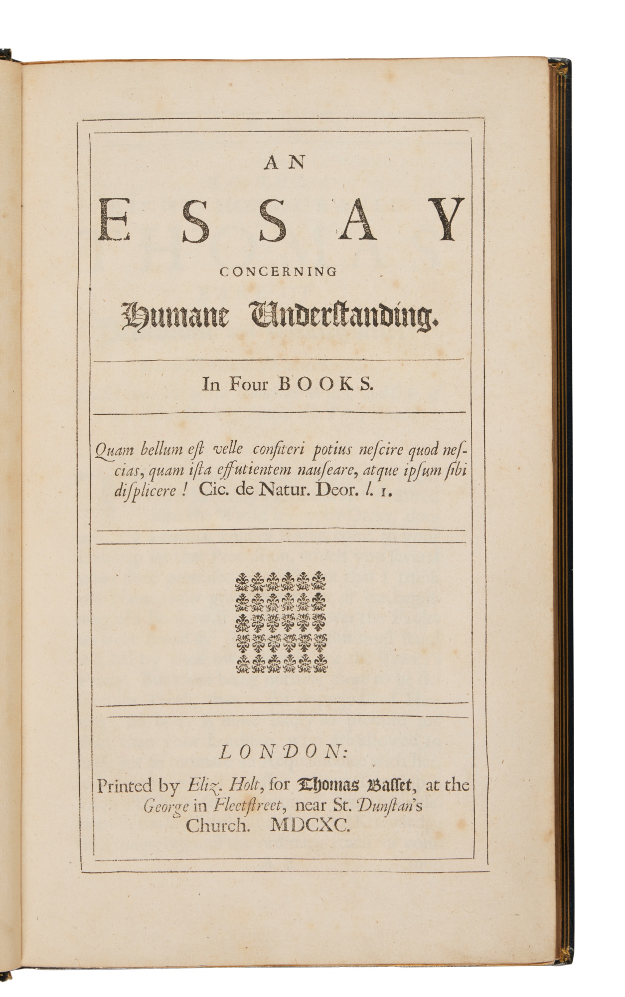 Locke, John | On "the certainty and the adequacy of human knowledge ...