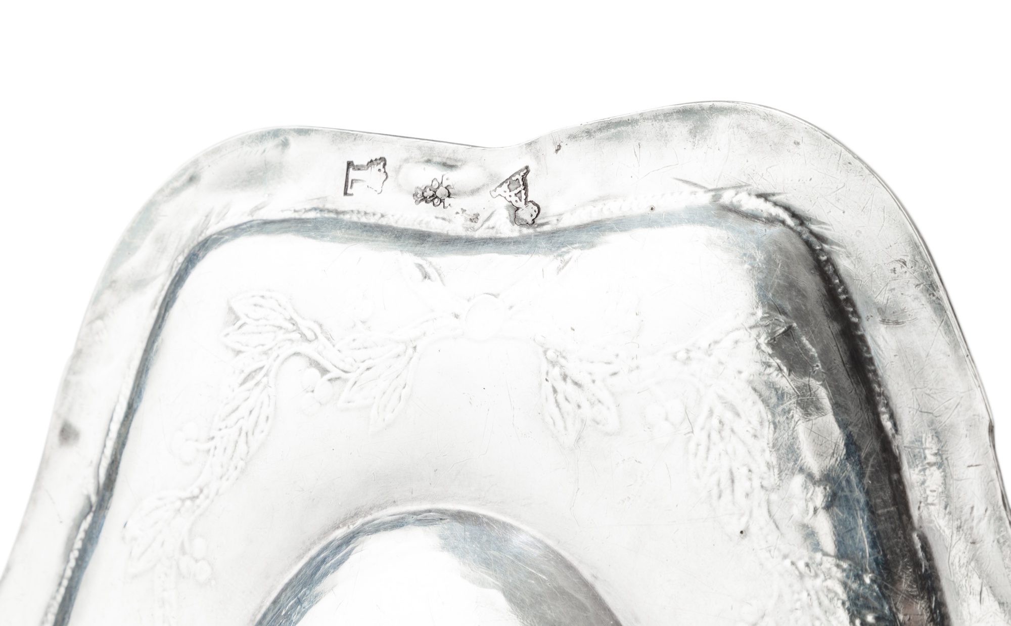 A silver sauce-boat and matching silver stand, the sauce-boat, Pierre ...