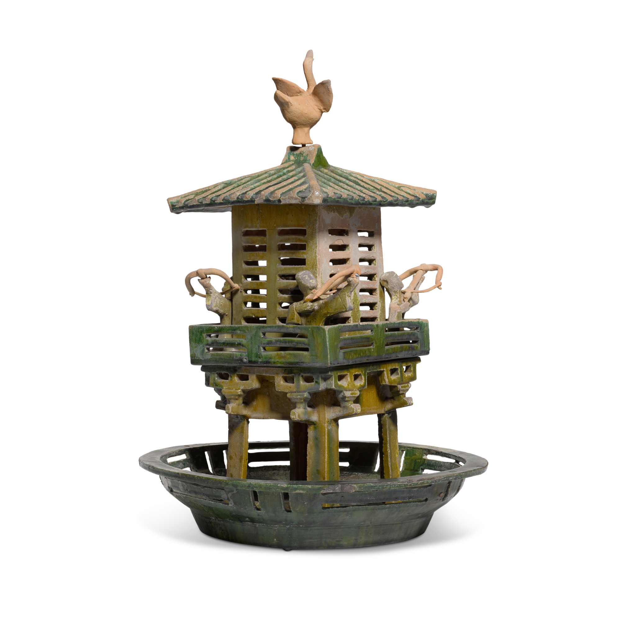 A green-glazed pottery watchtower, Han dynasty | HOTUNG | 何東 The ...