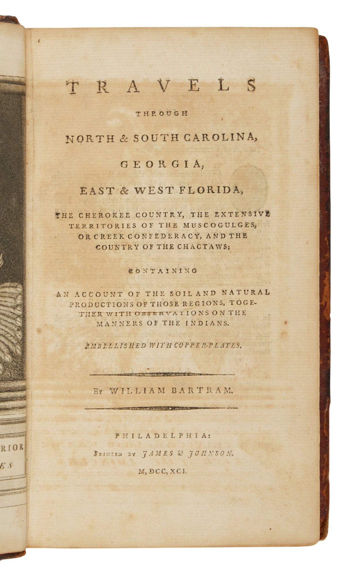 Bartram, William | “It is written in the spirit of the old travellers ...