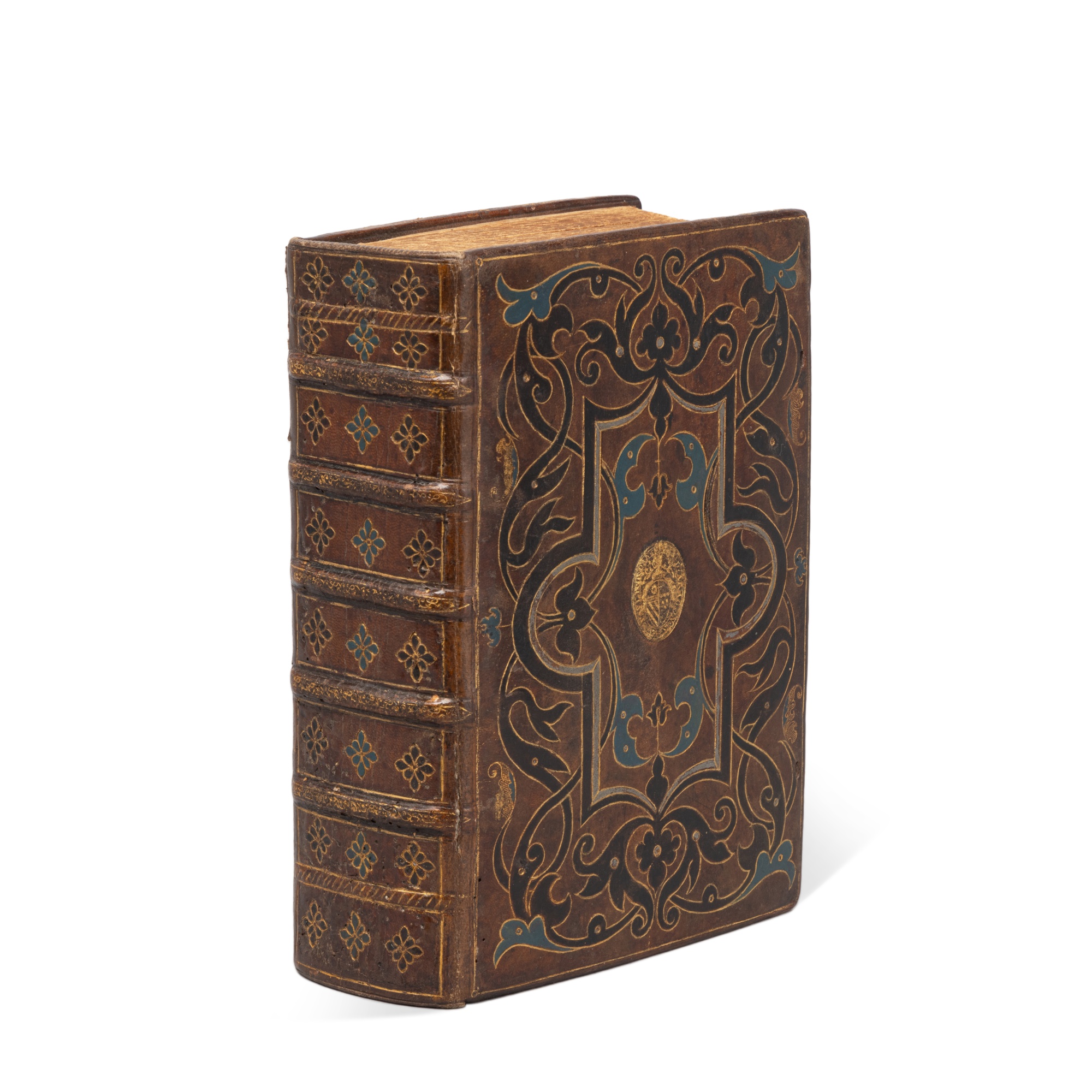 La Bibbia, Venice, 1547, Parisian armorial morocco by Wotton Binder C ...
