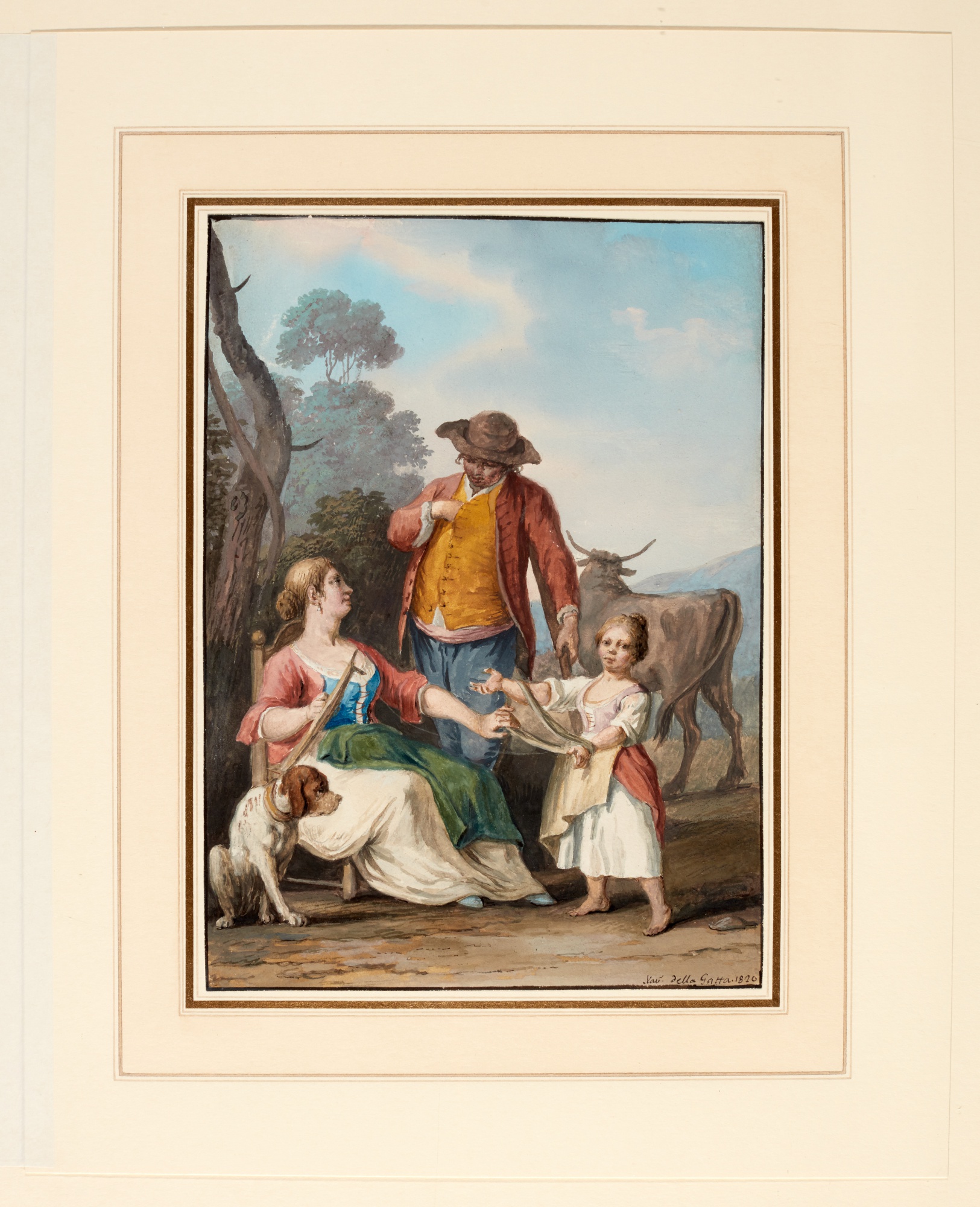 Xavier della Gatta | A collection of 13 gouache drawings of Neapolitan ...