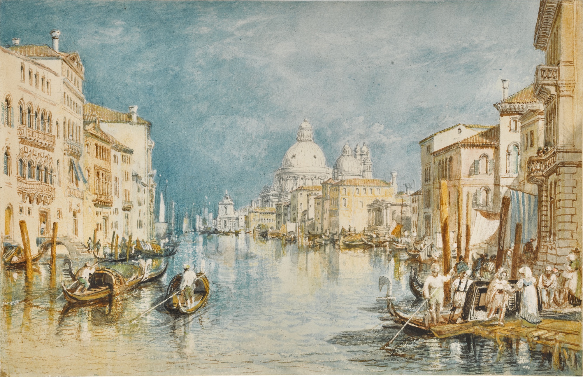 The Grand Canal, with Santa Maria della Salute, Venice | HOTUNG | 何東 ...