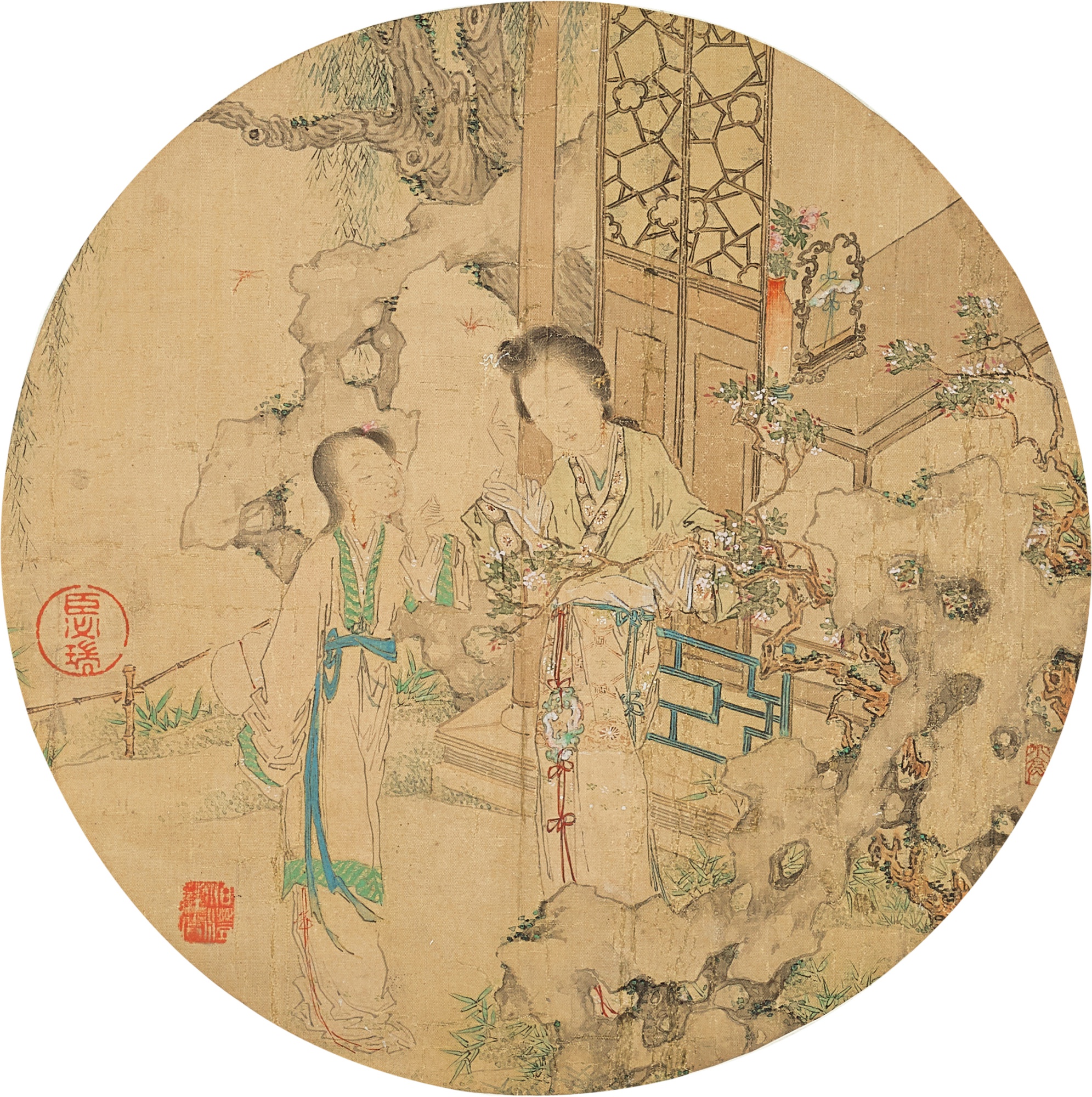 必瑞 簪花仕女 | Bi Rui, Lady adorning her hair with flowers | Inkspiration ...