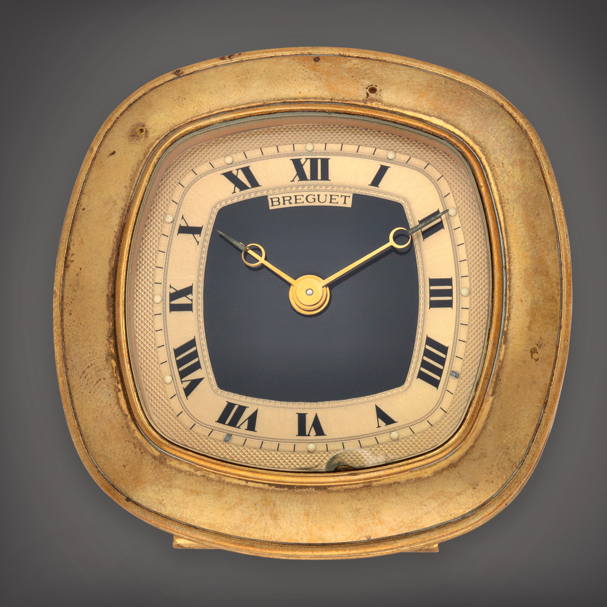 A brass table clock with alarm | Circa 1990 | Important Watches: Part ...