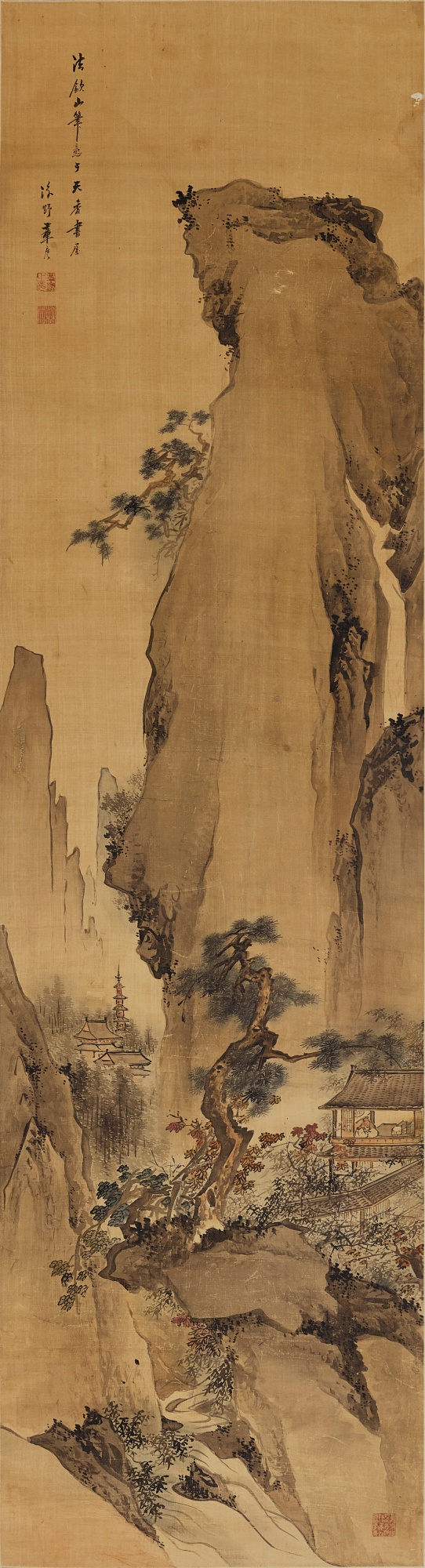 Zhang Yan (Qing Dynasty) 章彥 | Landscape in the style of Ma Yuan 馬欽山筆意山水 ...