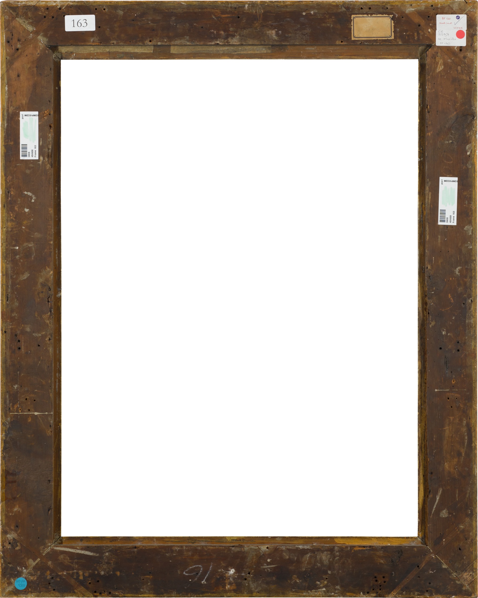 A fine 18th-century British 'Carlo Maratta' carved giltwood frame ...