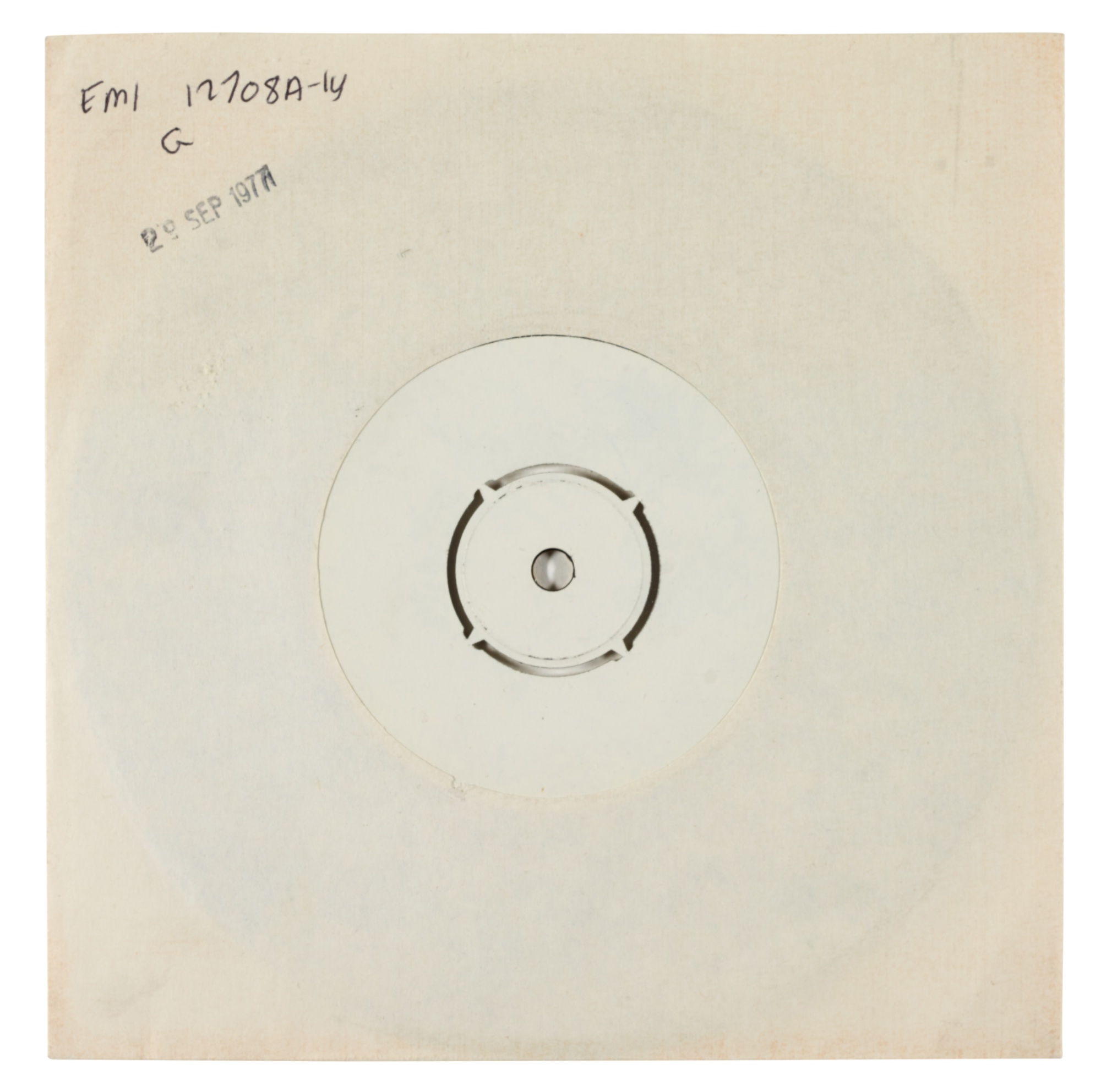 Queen | We Are the Champions, white label 7-inch single date-stamped 20 ...
