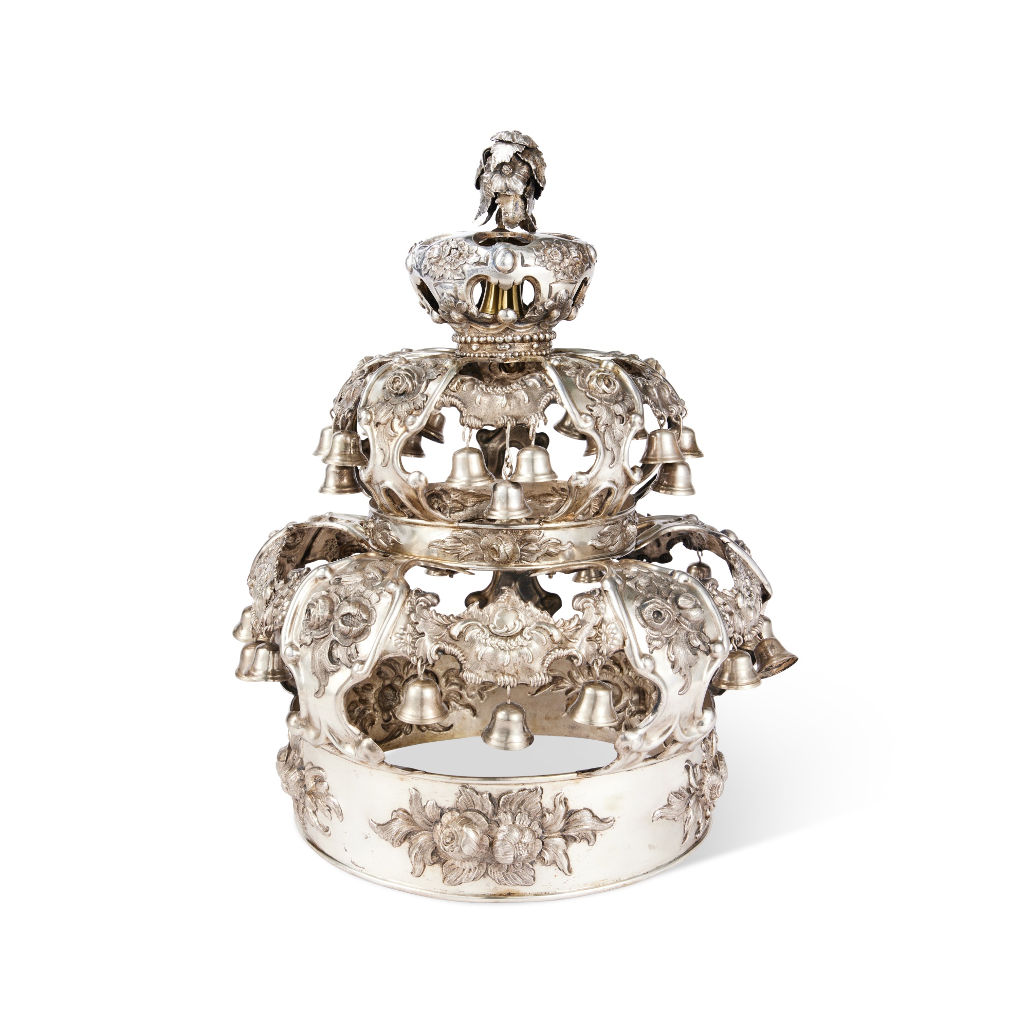 A Large Austrian Silver Torah Crown, Vienna, Circa 1858 | The Halpern ...