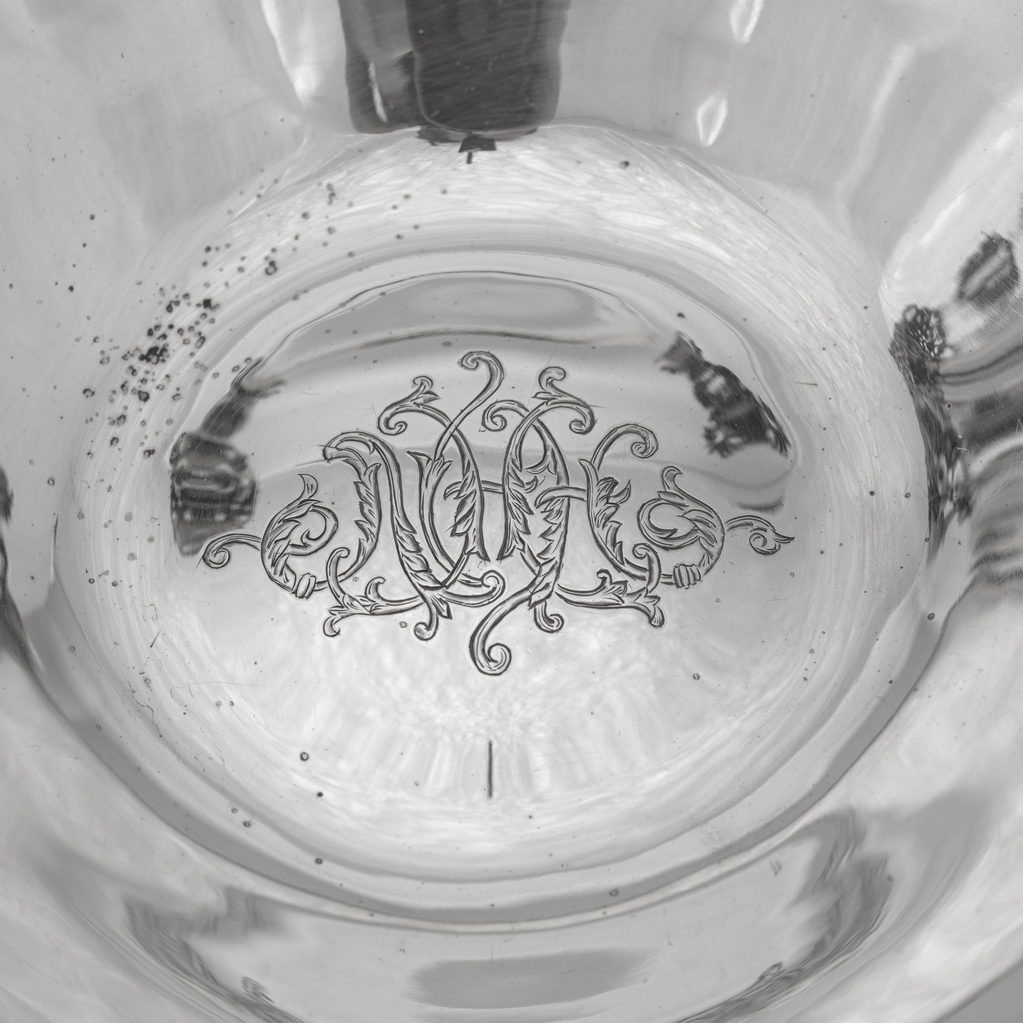 A large American silver mirror plateau and extensive matched decorative ...
