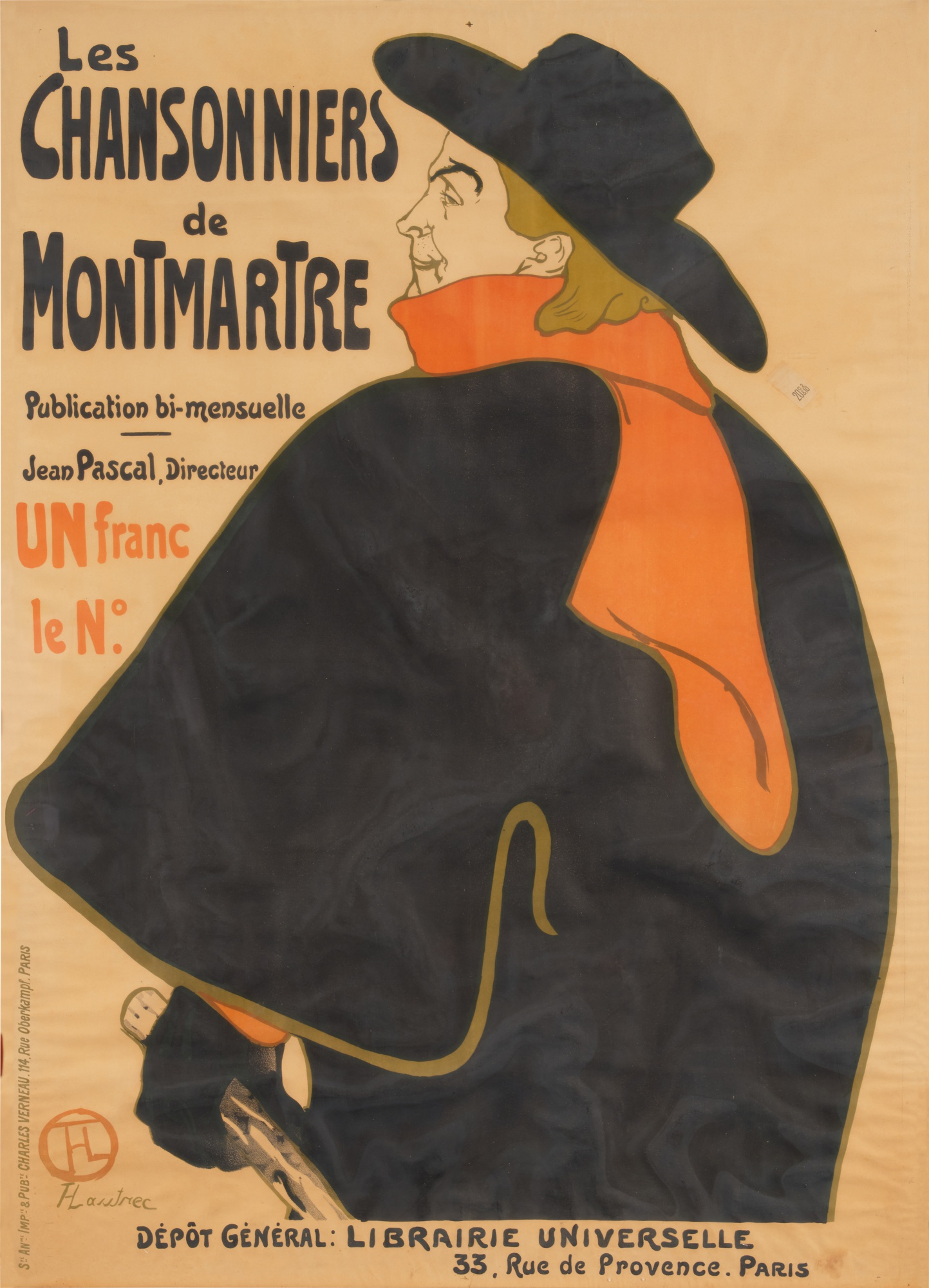 Aristide Bruant, dans son Cabaret (D. 348; Adr. 14; Adh. 12; W. P9) | Prints & Multiples ...