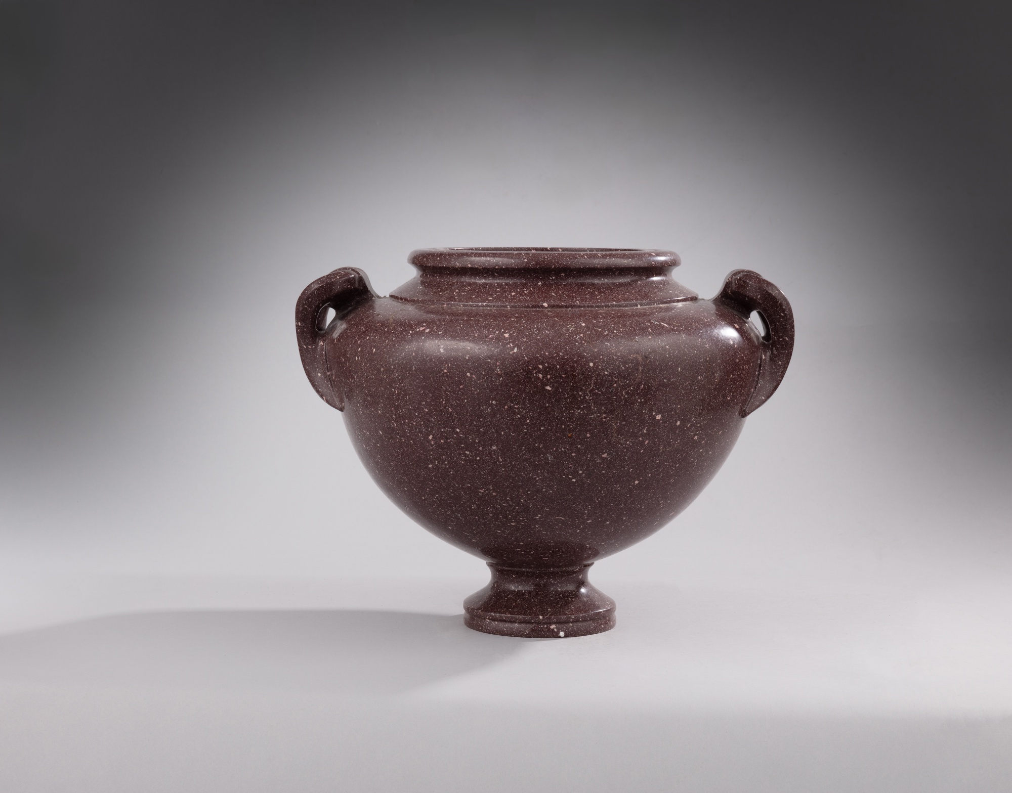 A porphyry vase, Italian, probably 19th century | Vase en porphyre, Italie, probablement XIXe ...