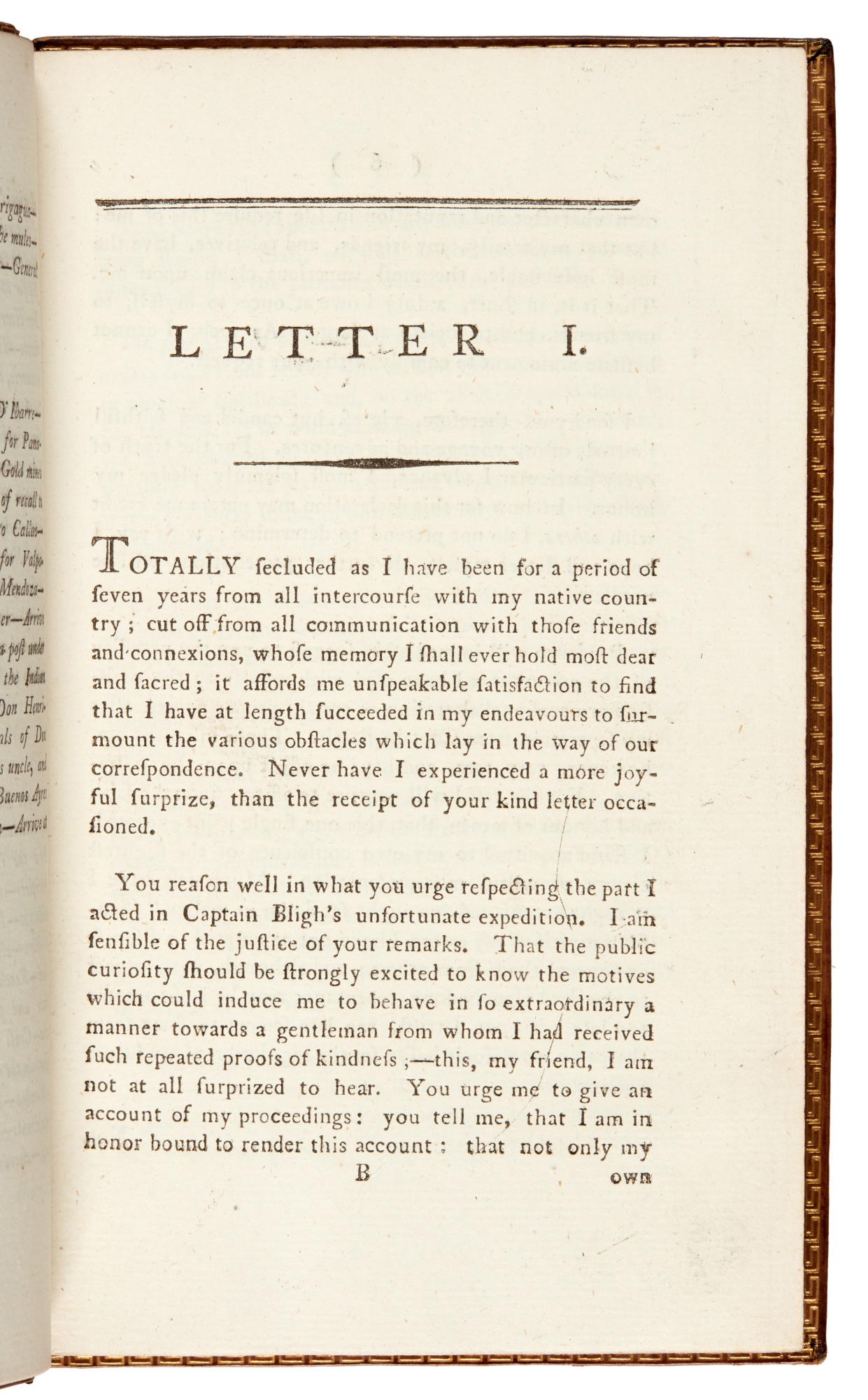 Fletcher Christian | Letters from Mr. Fletcher Christian, London, 1796 ...