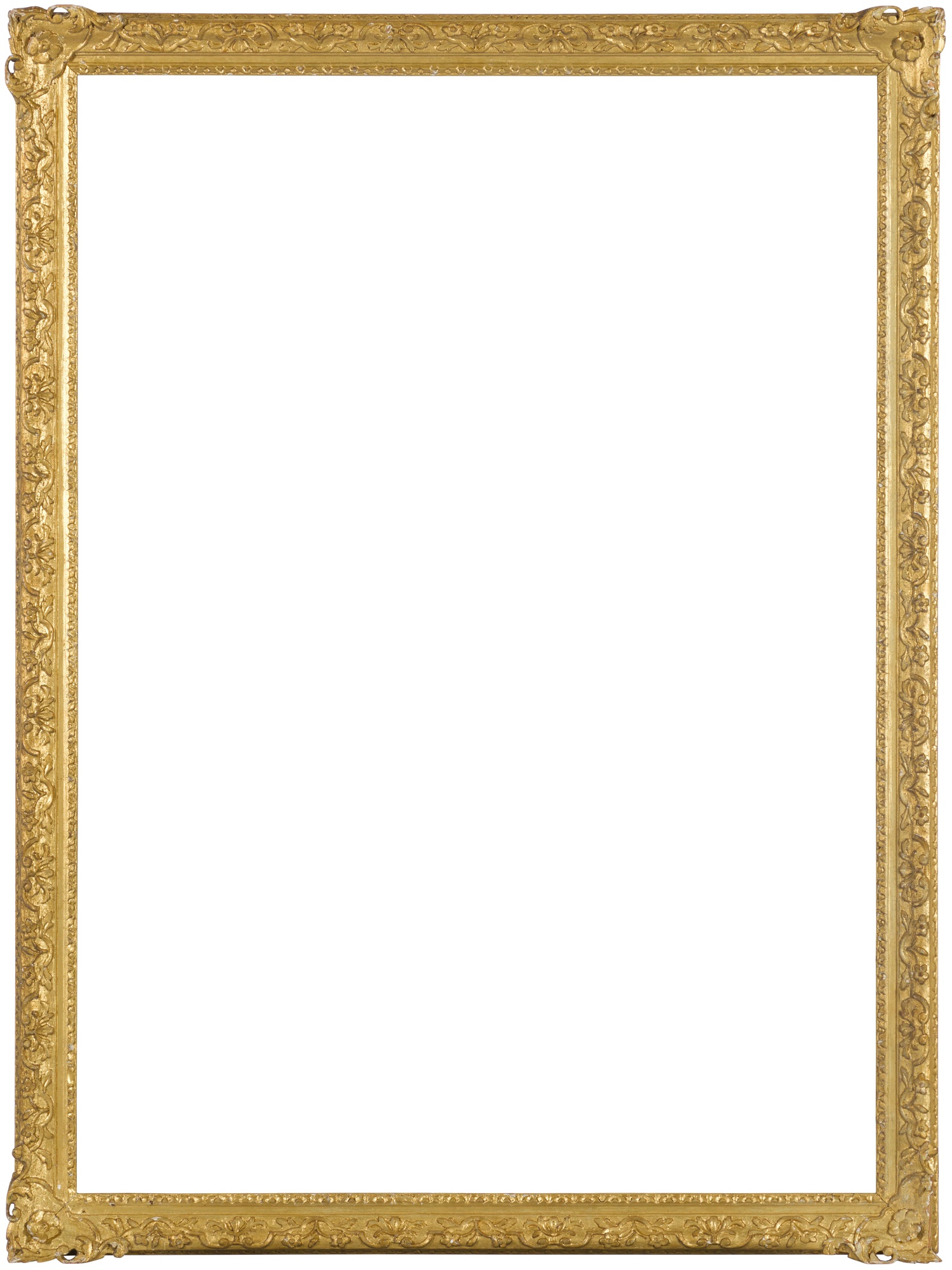 An 18th-century British Baroque Louis XIV-style carved giltwood frame ...