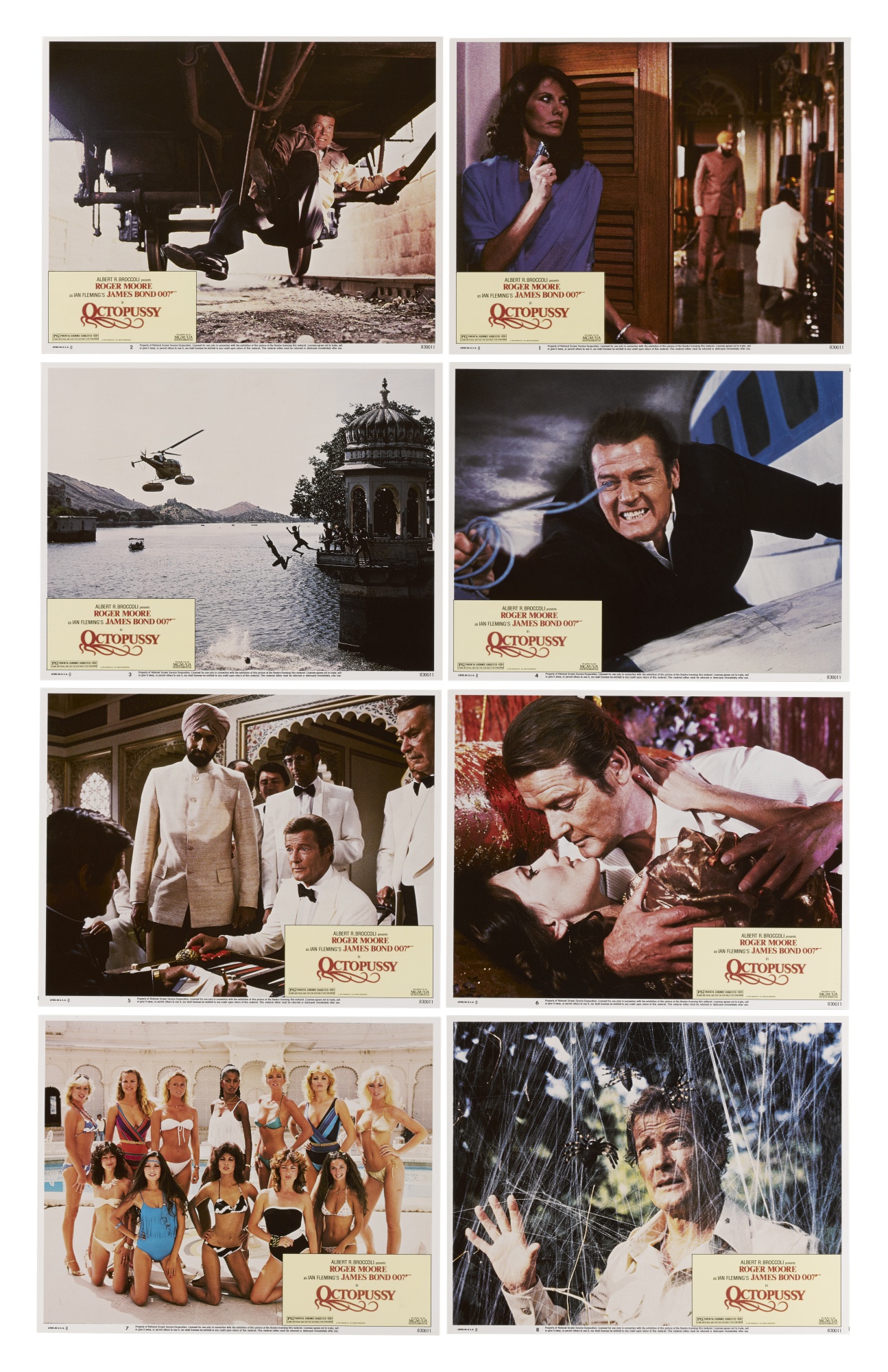 Octopussy (1983), poster and set of 8 lobby cards, US | Original Film ...
