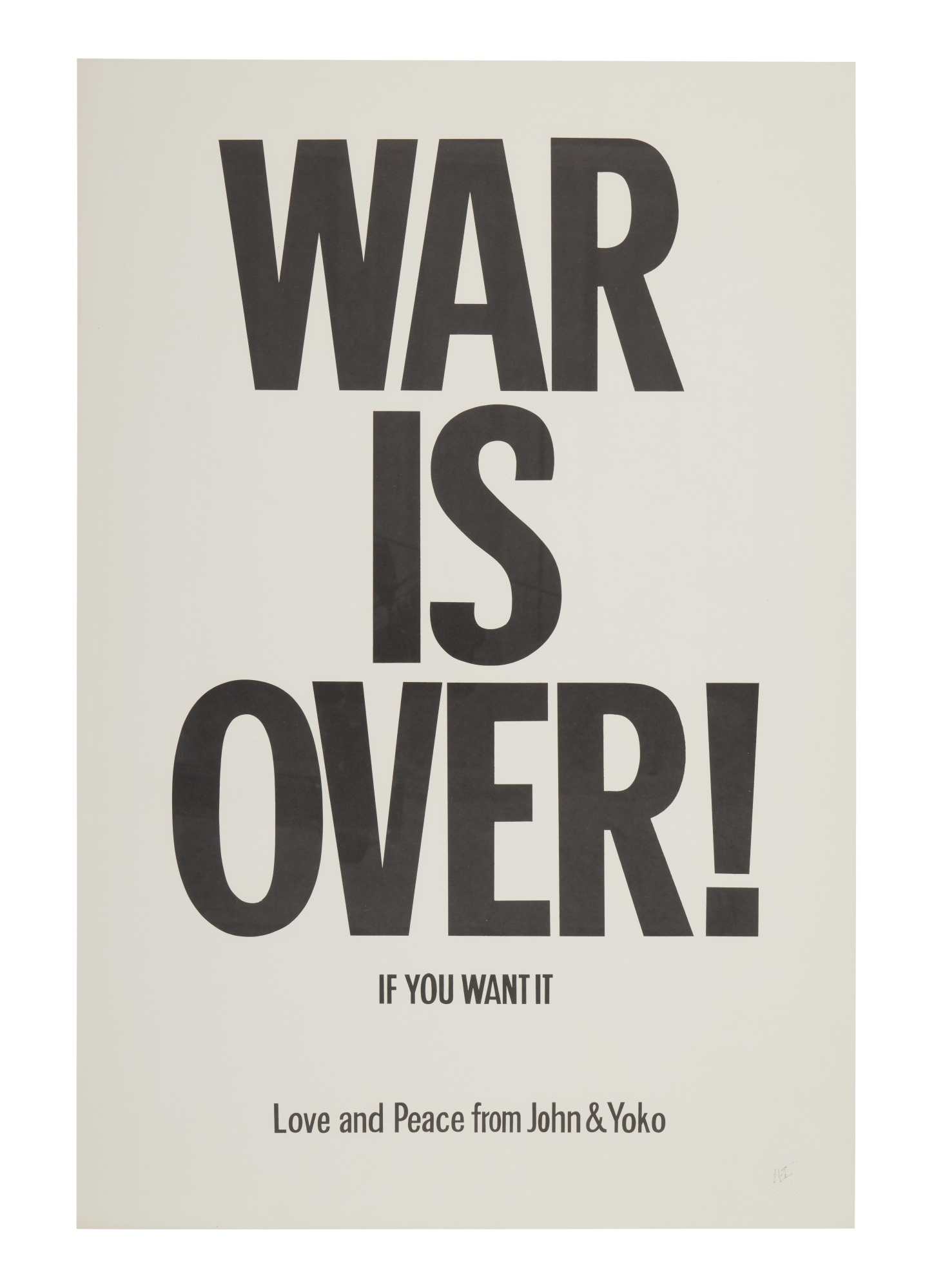 John Lennon and Yoko Ono | War Is Over! poster | Rock & Roll | Books ...