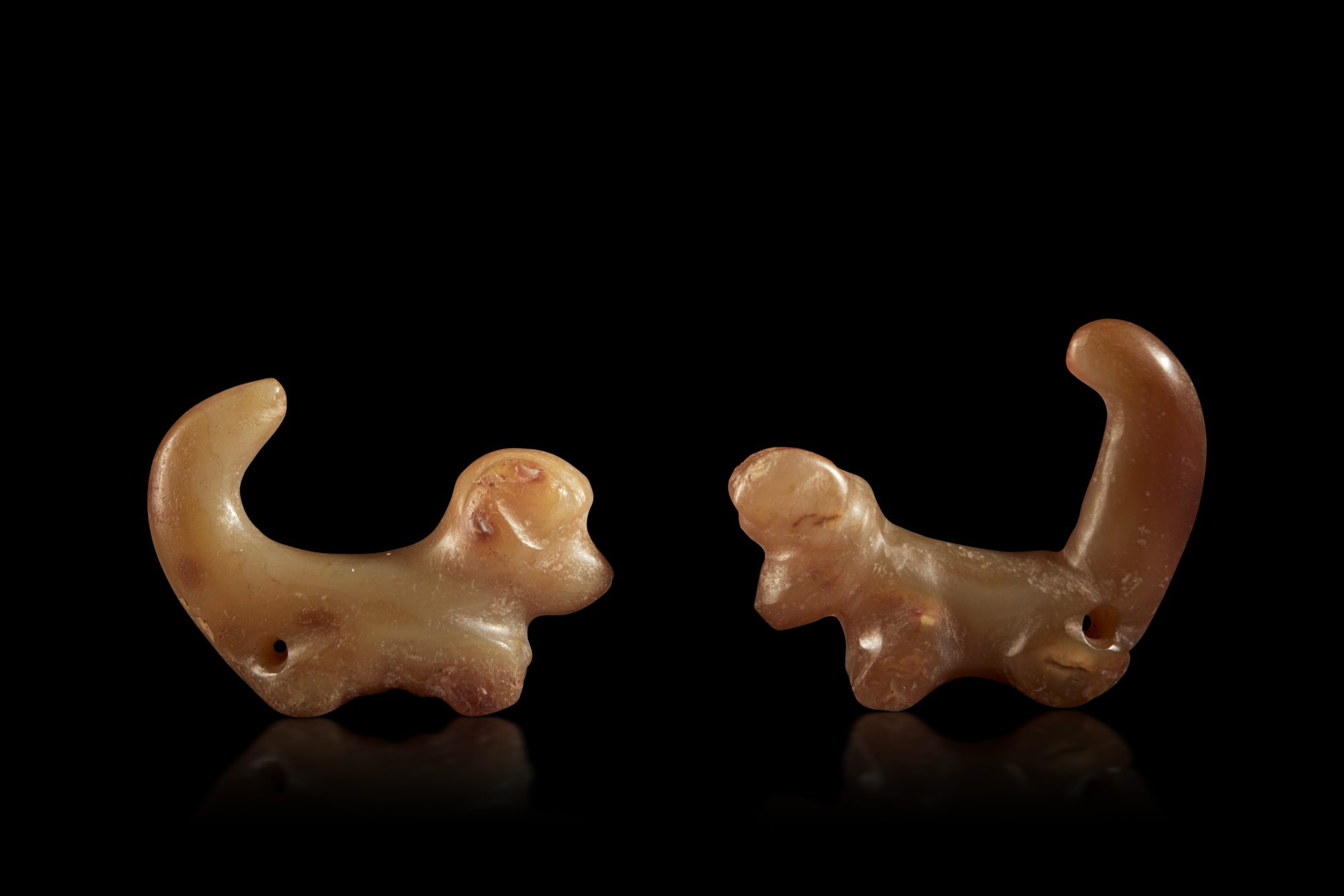 The Guennol Coclé Agate Animal Pendants | Art of Africa, Oceania, and ...