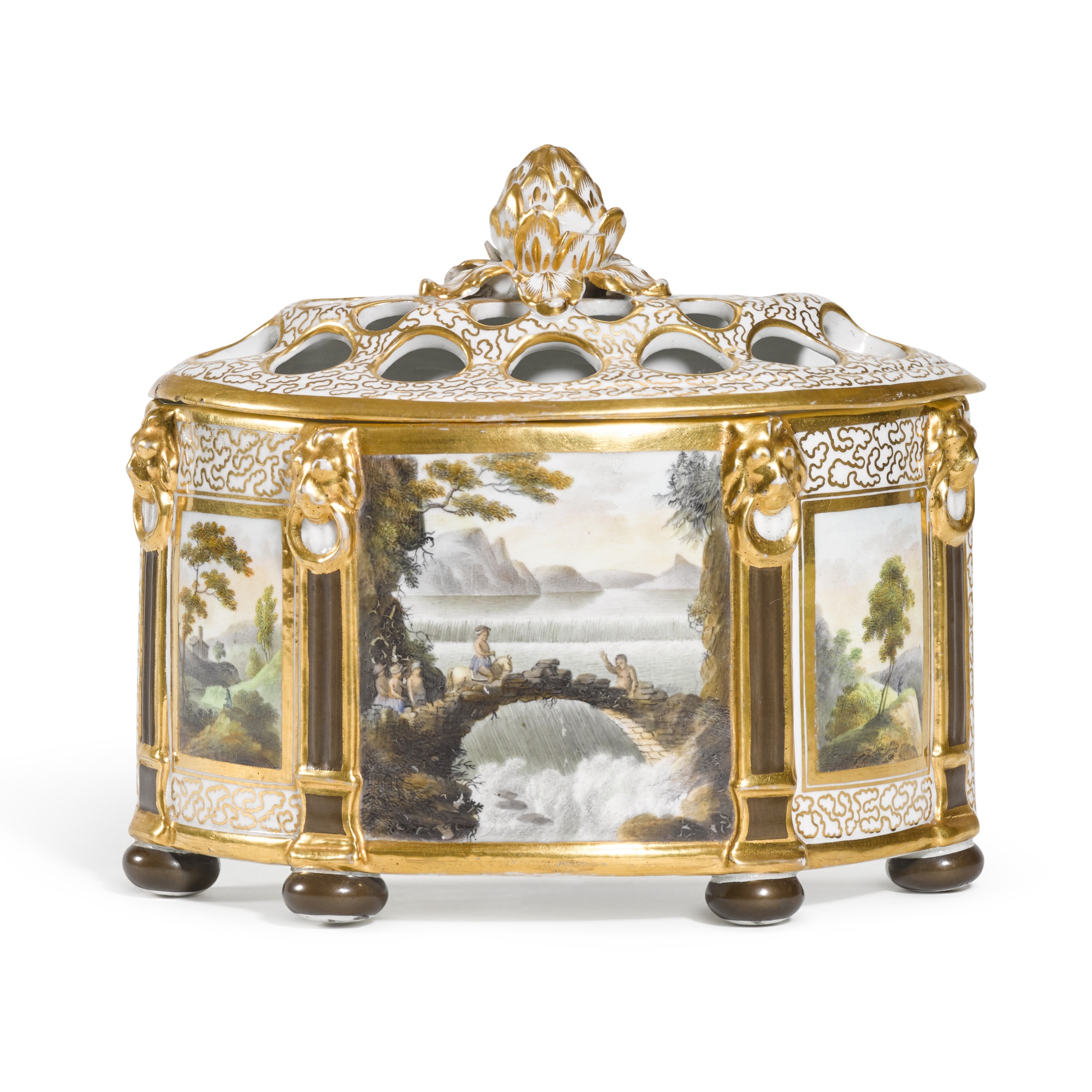 A Chamberlain's, Worcester bough pot and cover, circa 1815 | Kenneth ...