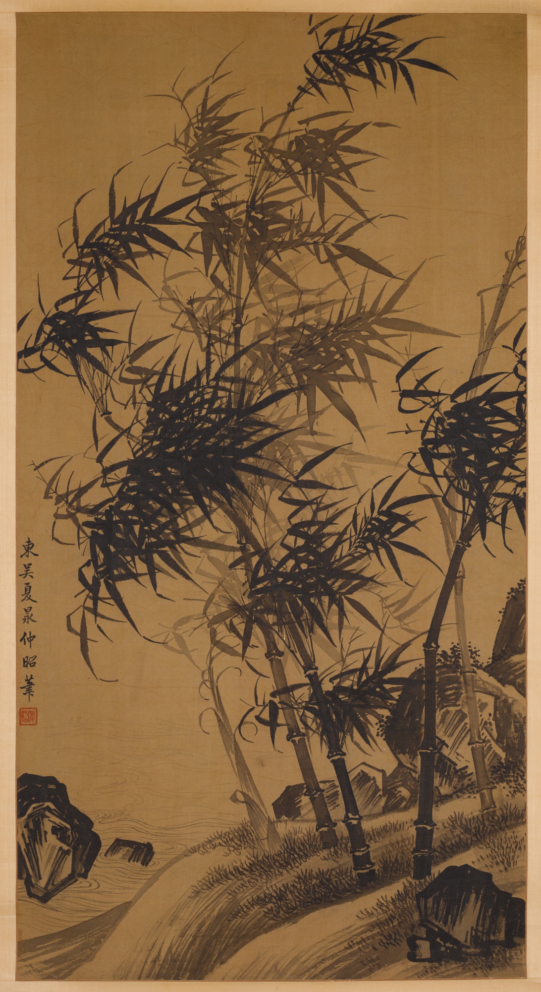 Attributed to Xia Chang (1388-1470), Bamboo, ink on silk, hanging ...