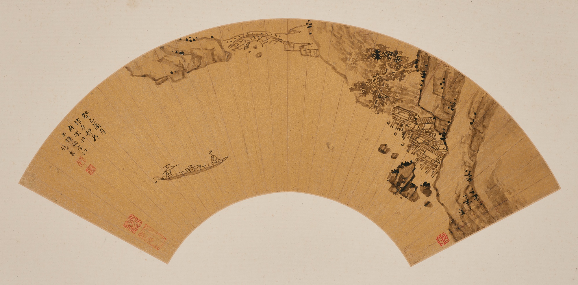 Zhang Xuan (17th Century) 張玄 | Wine transporting 載酒圖 | Fine Classical ...