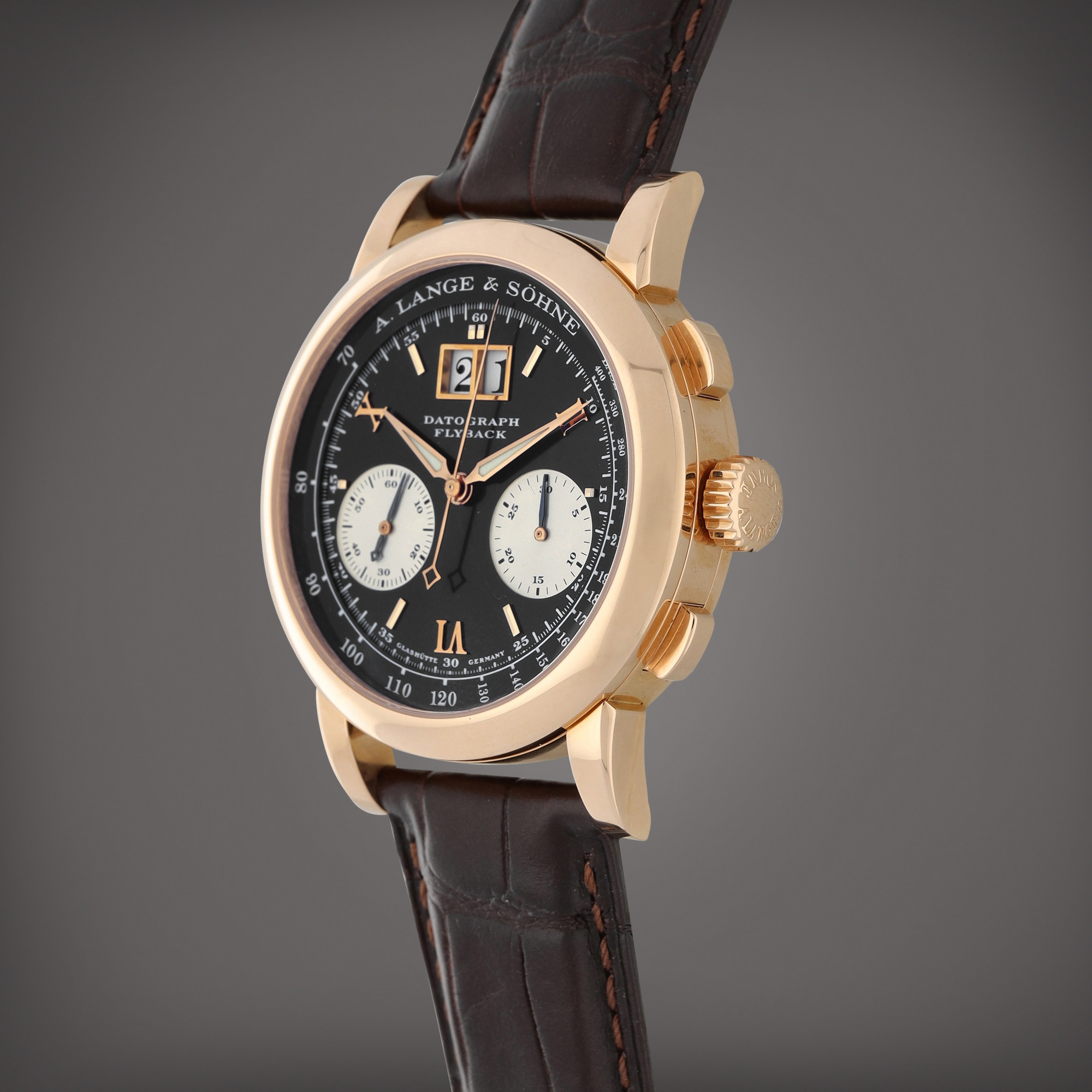 Datograph 'Dufourgraph', Reference 403.031F A pink gold flyback ...