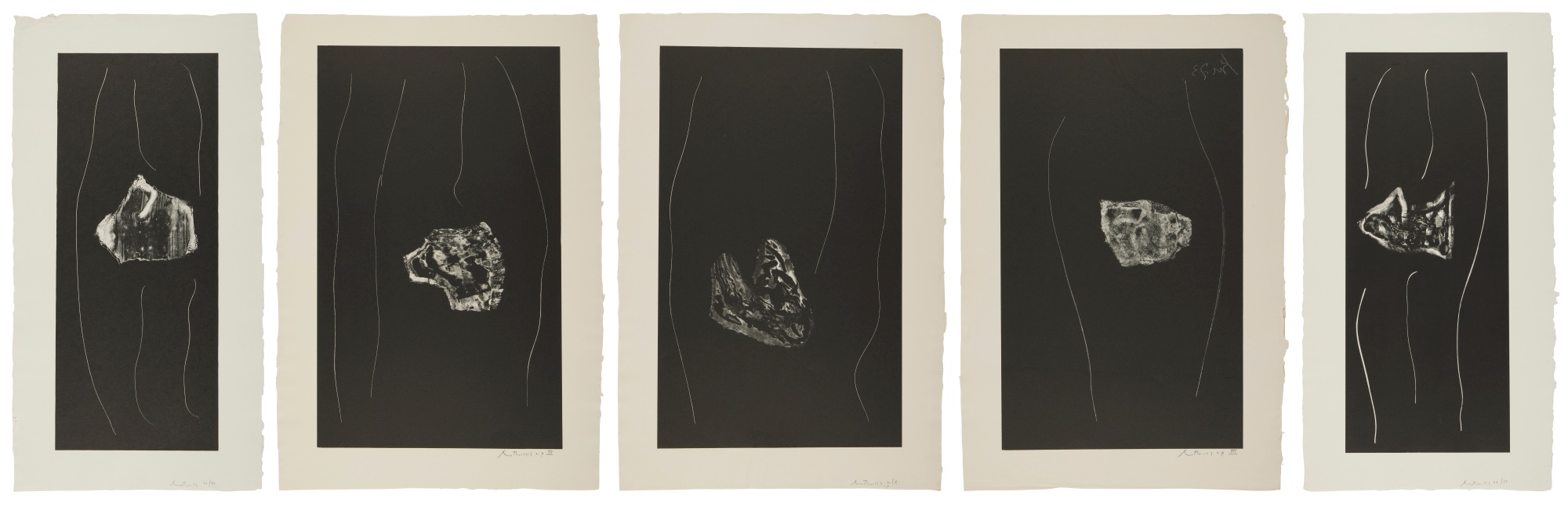 Soot-Black Stone, #1 and #3-6: Five Prints | Important Prints ...