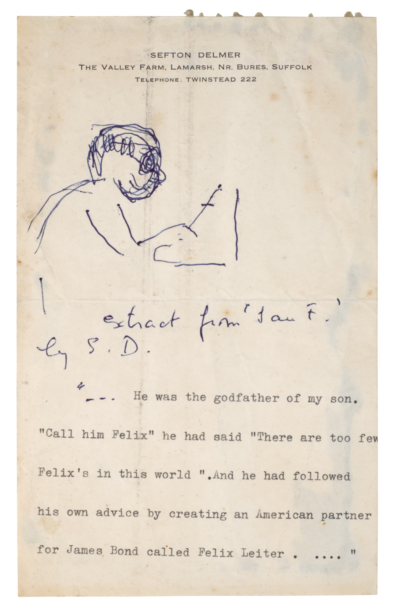 Ian Fleming | Diamonds Are Forever, 1956, association copy with ...