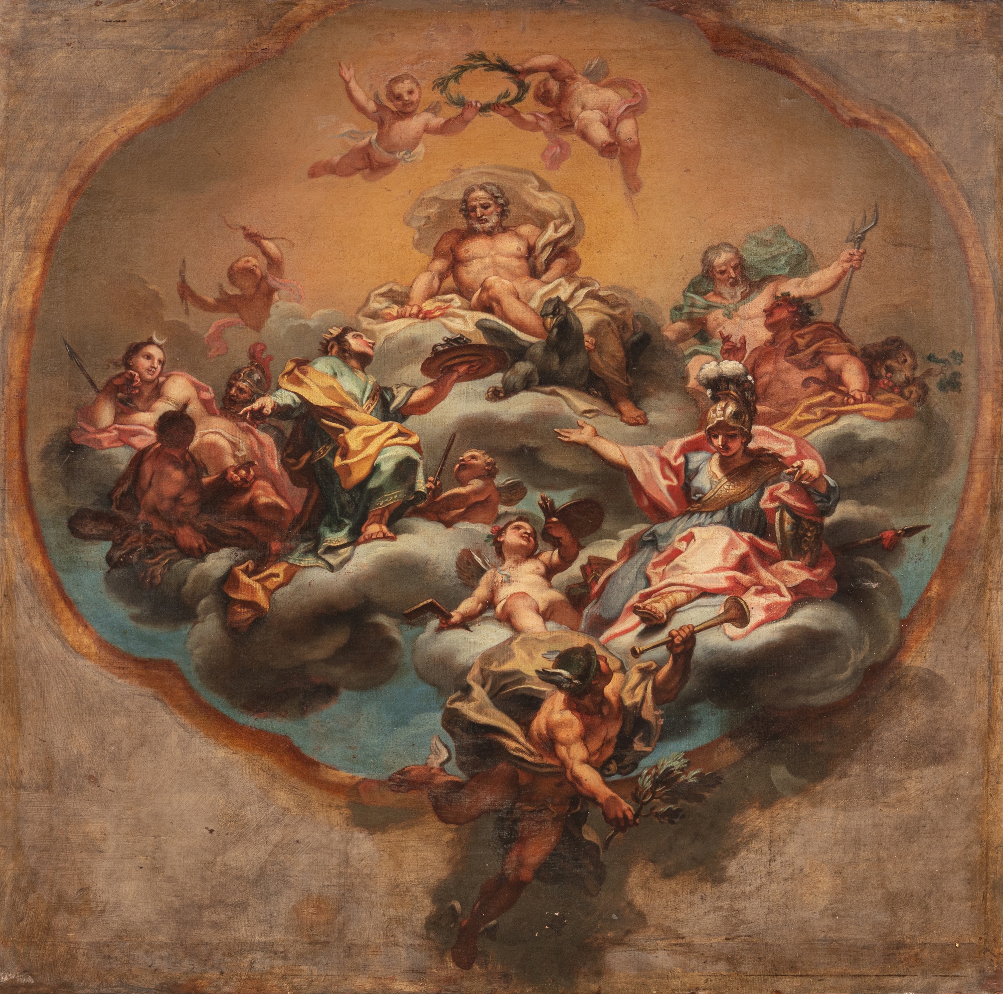 The Assembly of the Gods, Design for the Ceiling Decoration, Palazzo ...