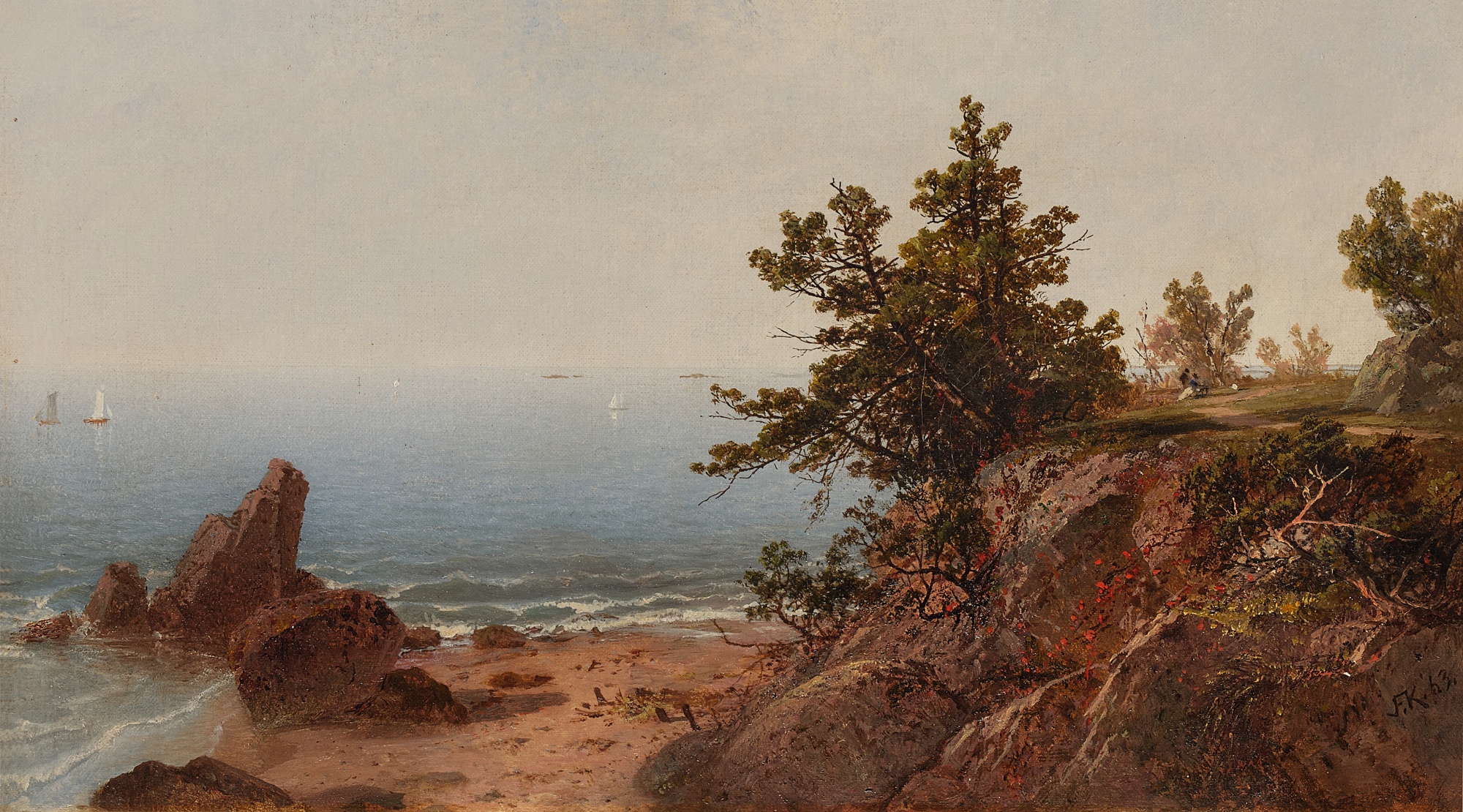 View from the Cliff (Noon on the Seashore) | Glorious America: The Wolf Family Collection | 2023 ...