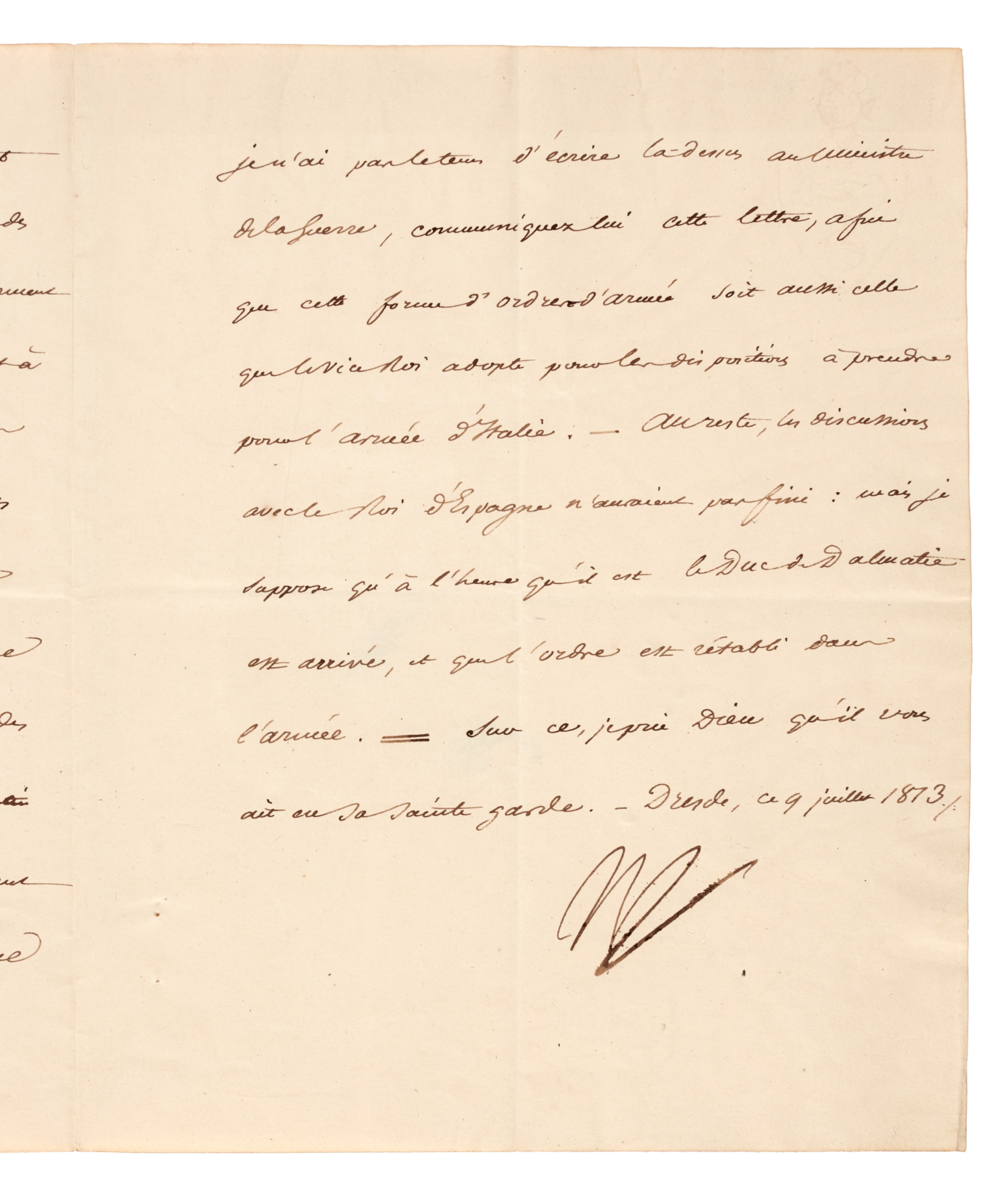 Napoleon I | Letter signed, complaining about his brother Joseph, to ...