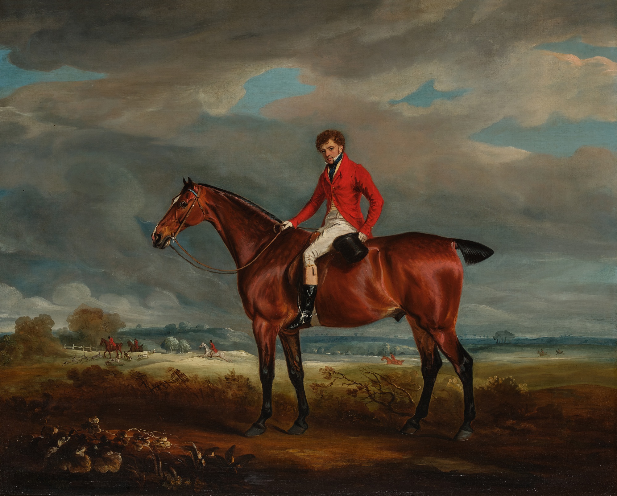 The Honorable Richard Curzon On a Bay Hunter | Hyde Park Antiques: Past ...