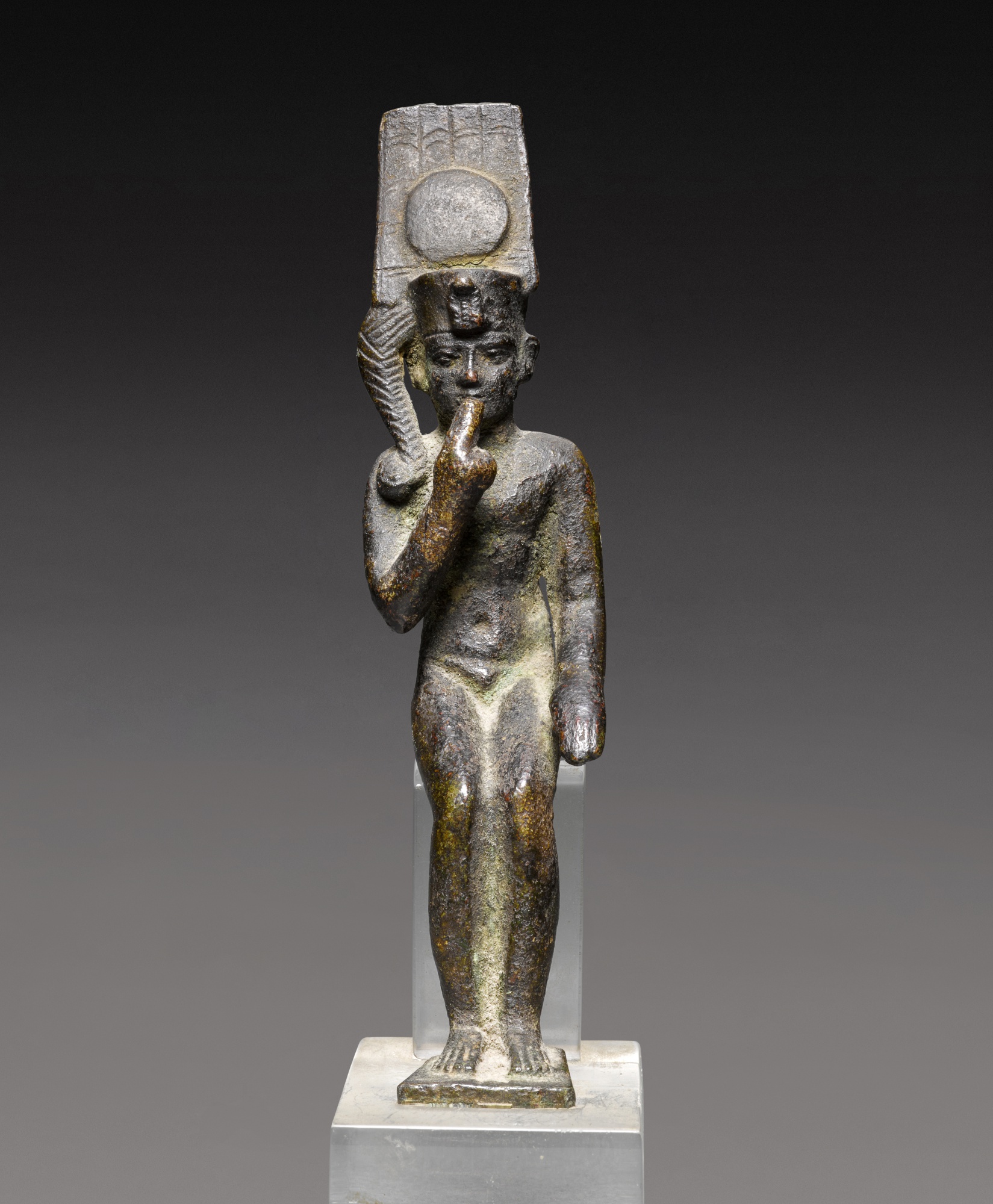 An Egyptian Bronze Figure of Harpocrates, 26th/30th Dynasty, 664-342 B ...