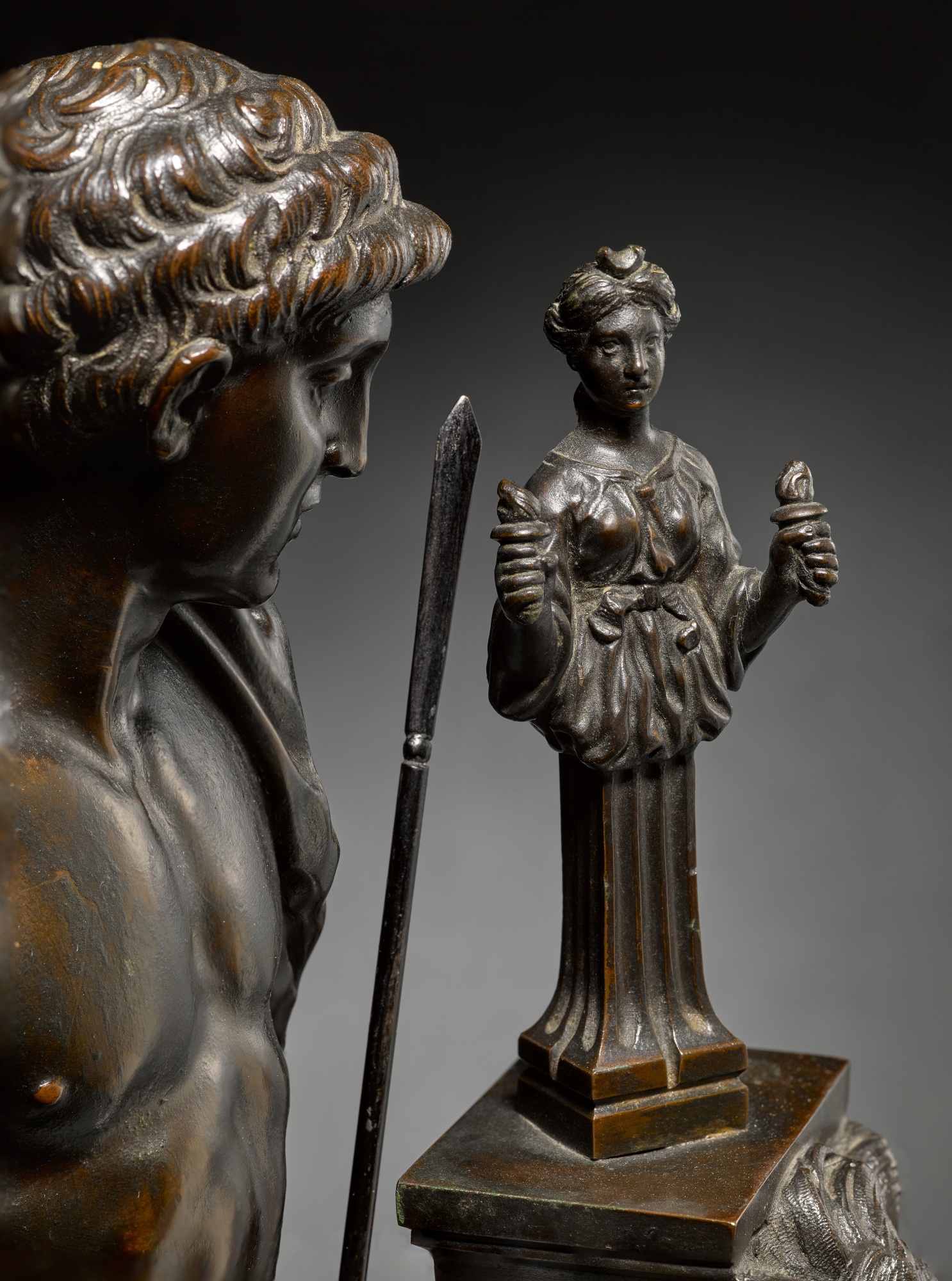 Meleager standing in front of an effigy with Diana | Old Master ...