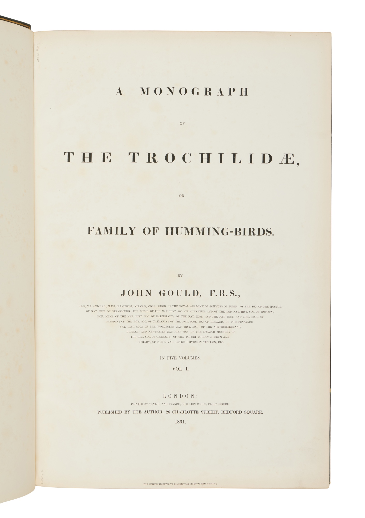 Gould, John | The full set of the artist's masterpiece | Fine Books and ...