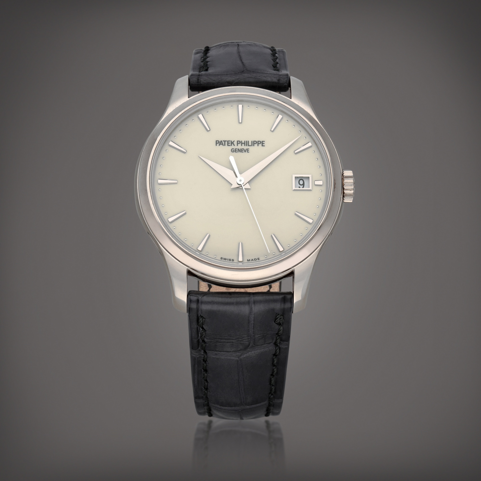 Calatrava, reference 5227G | A white gold wristwatch with date | Circa ...