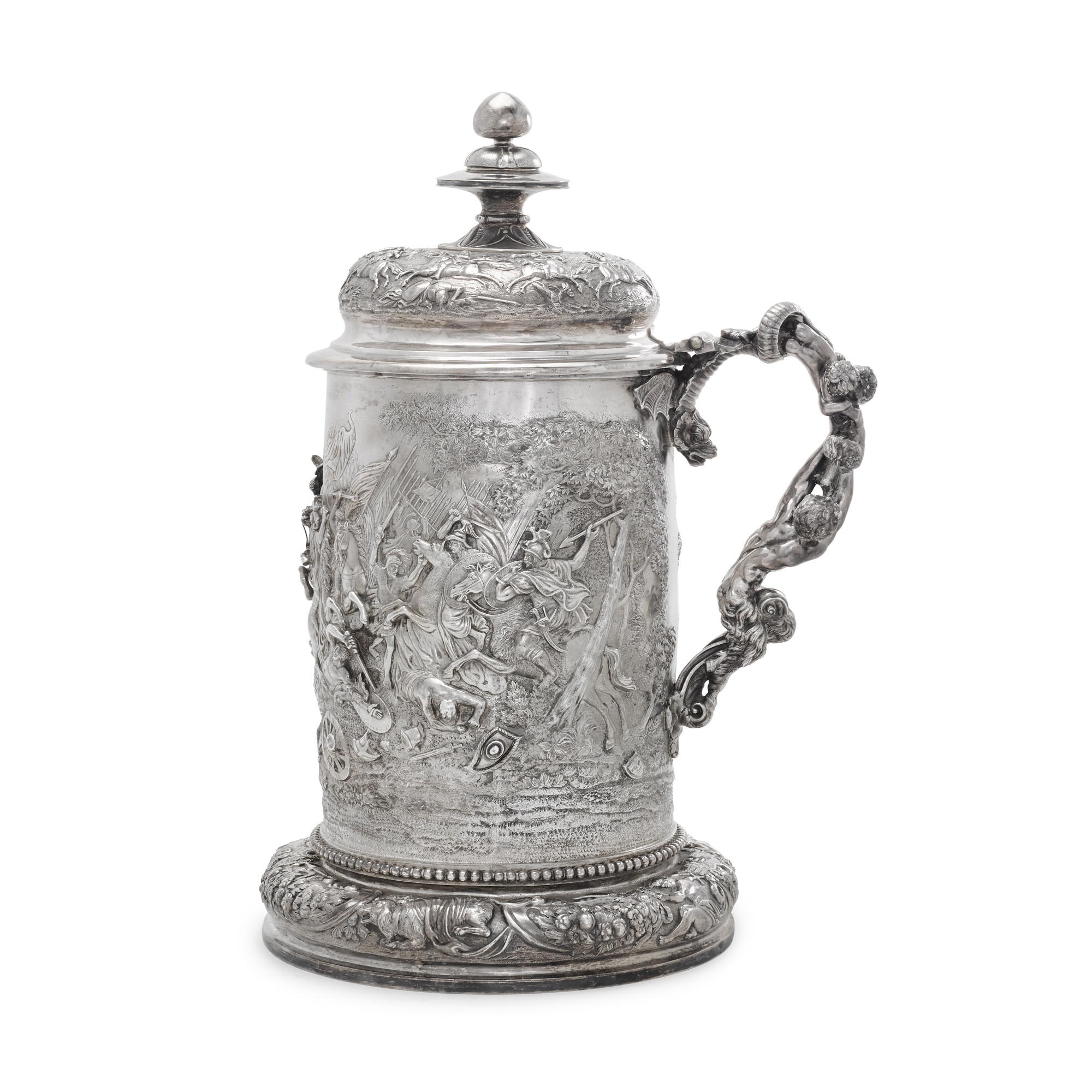 The Molyneux Cup, Liverpool Races, July 1864. A large Victorian silver ...