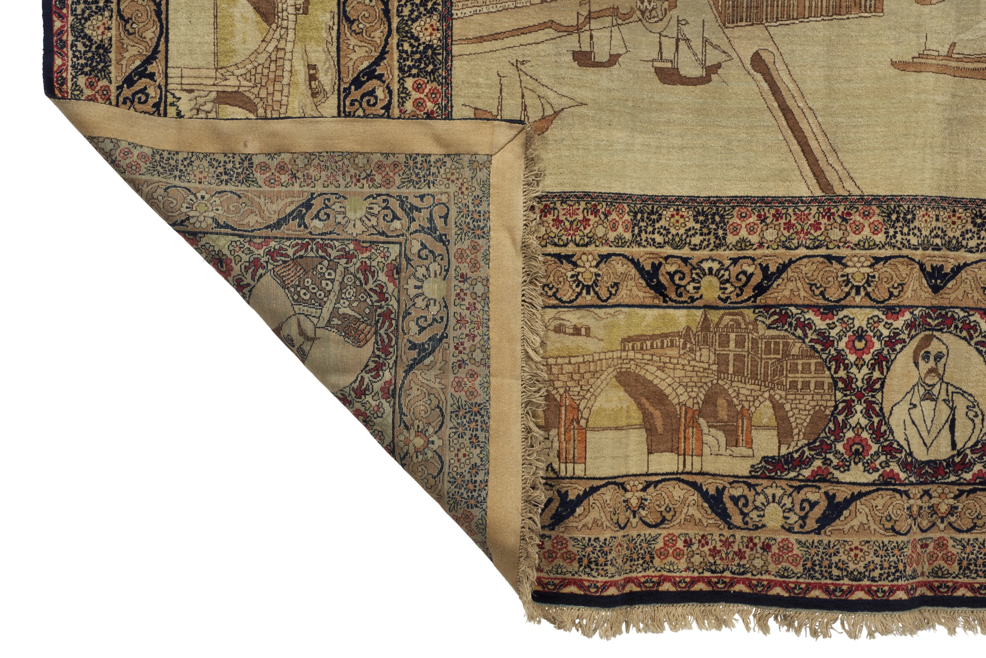 A Kirman Laver pictorial carpet, Southeast Persia, circa 1895 | Arts of ...