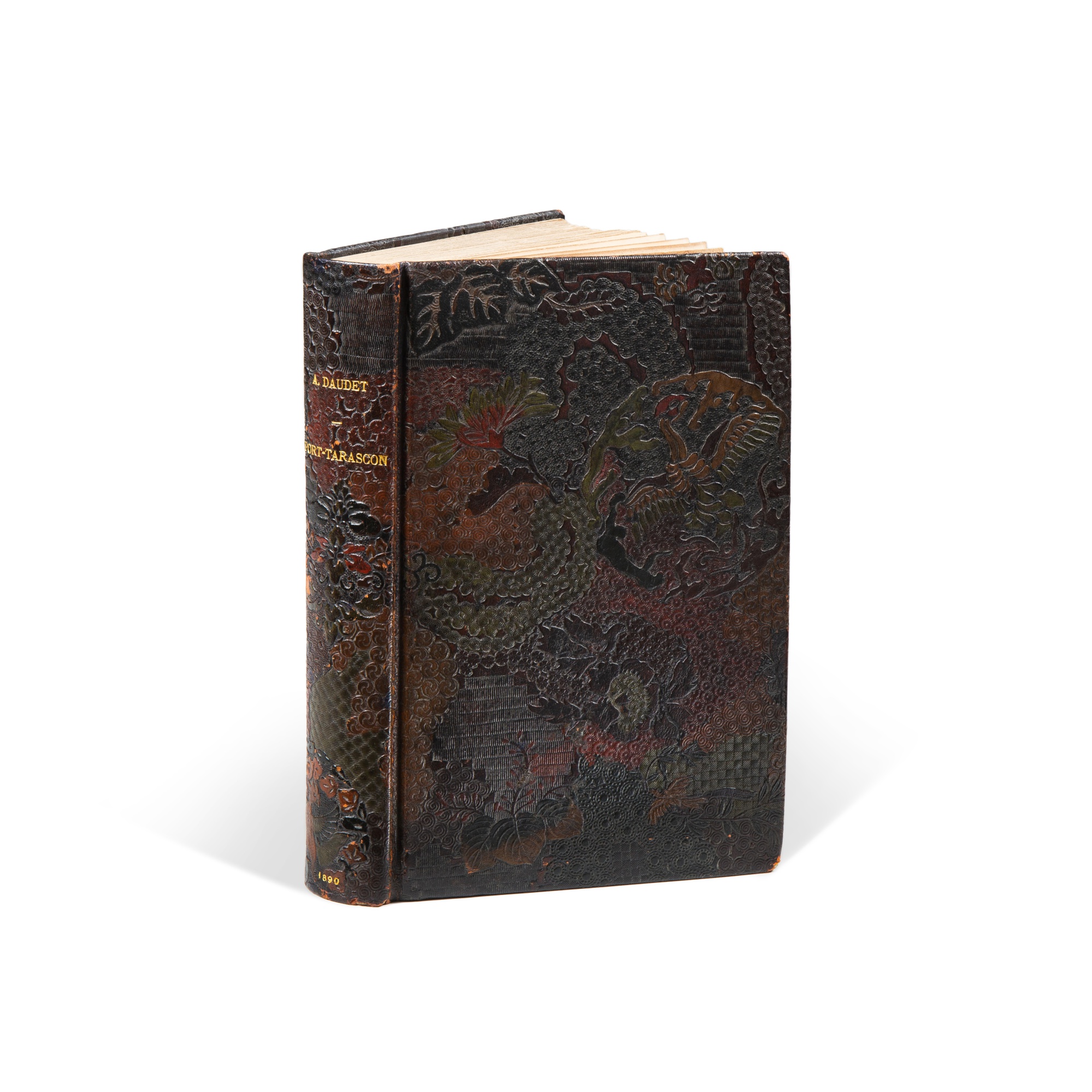 Port-Tarascon. 1890. Edition originale. Reliure japonisante signée de ...