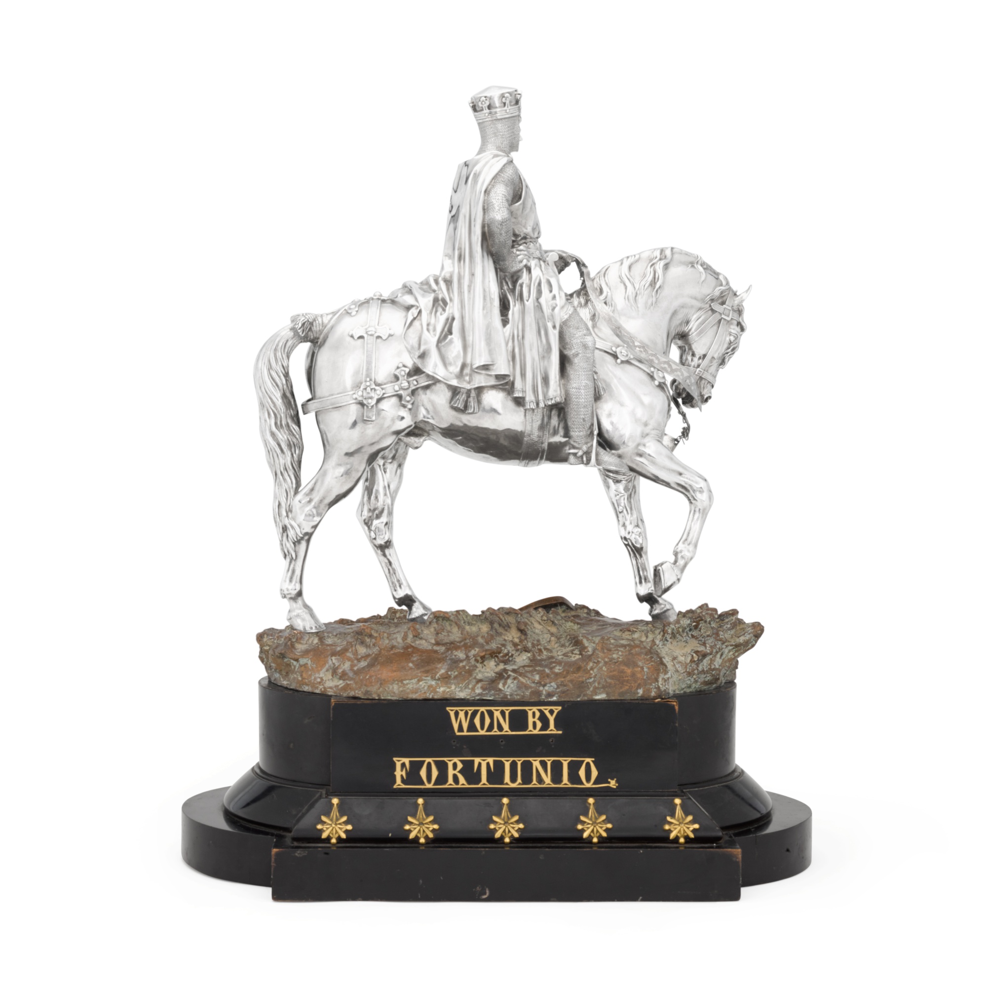 The Huntingdon Cup, 1869. A large Victorian equestrian silver racing ...