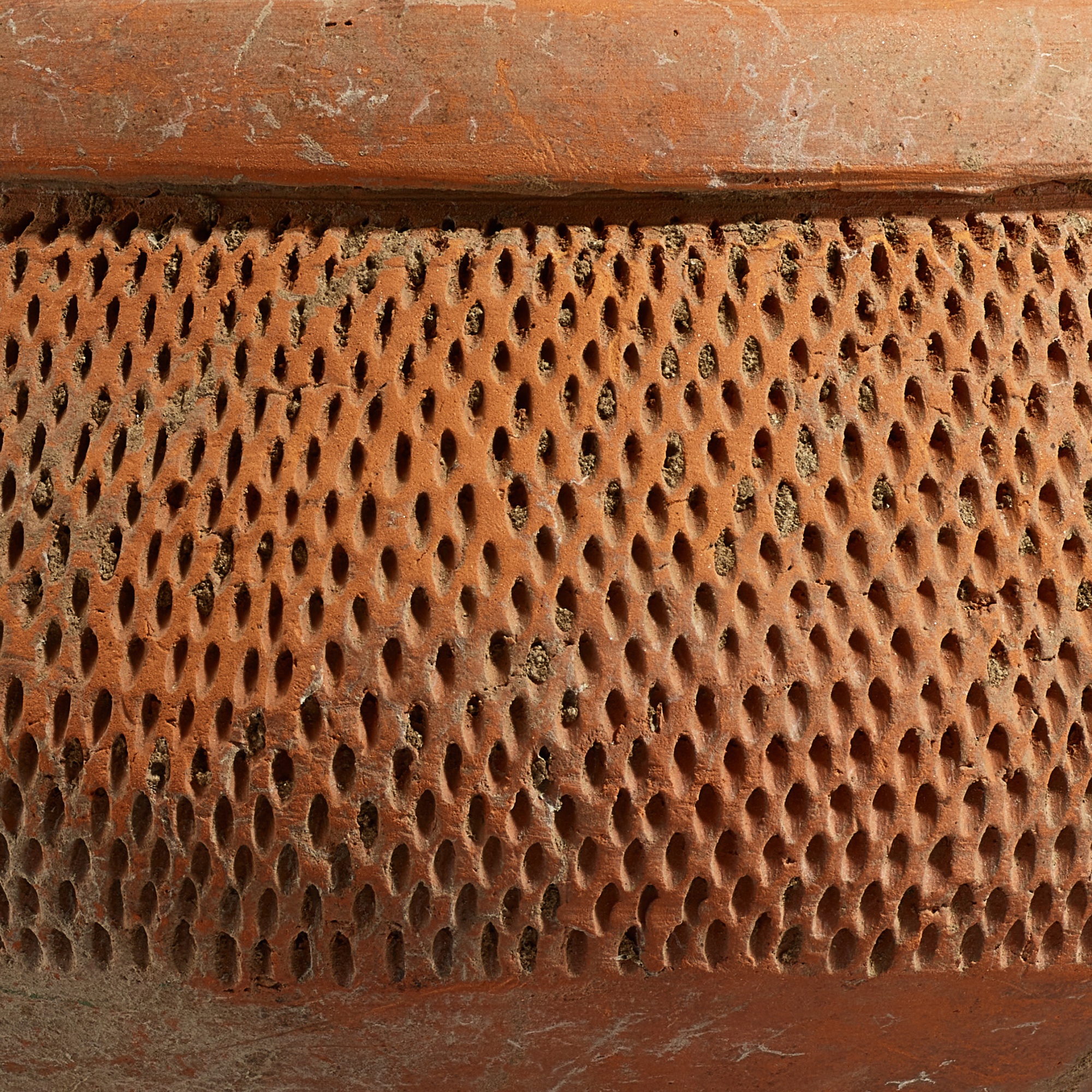 A red pottery bowl with fine pricked designs, Yangshao culture, Banpo ...